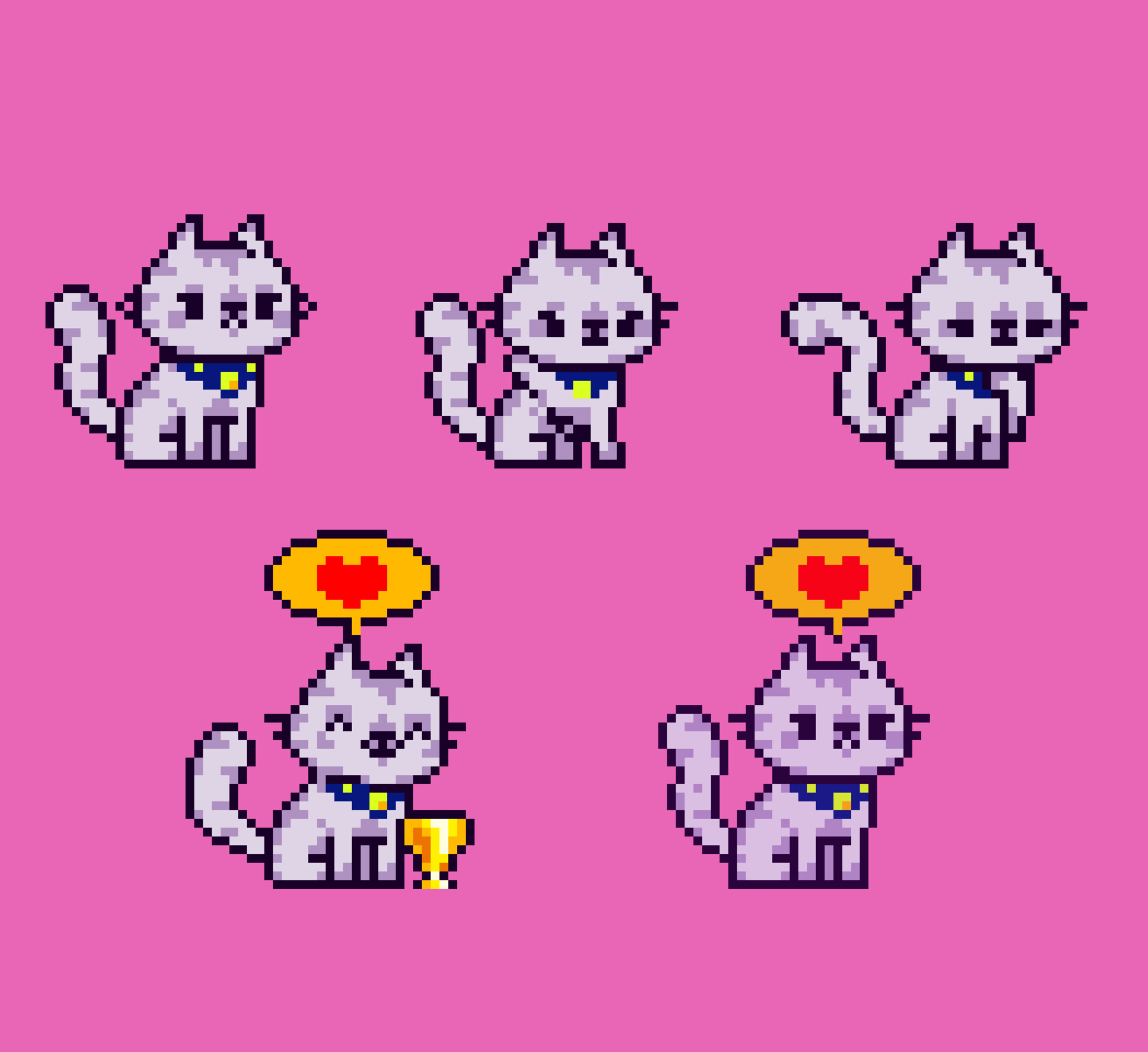 ArtStation - Pixel art Cat animations