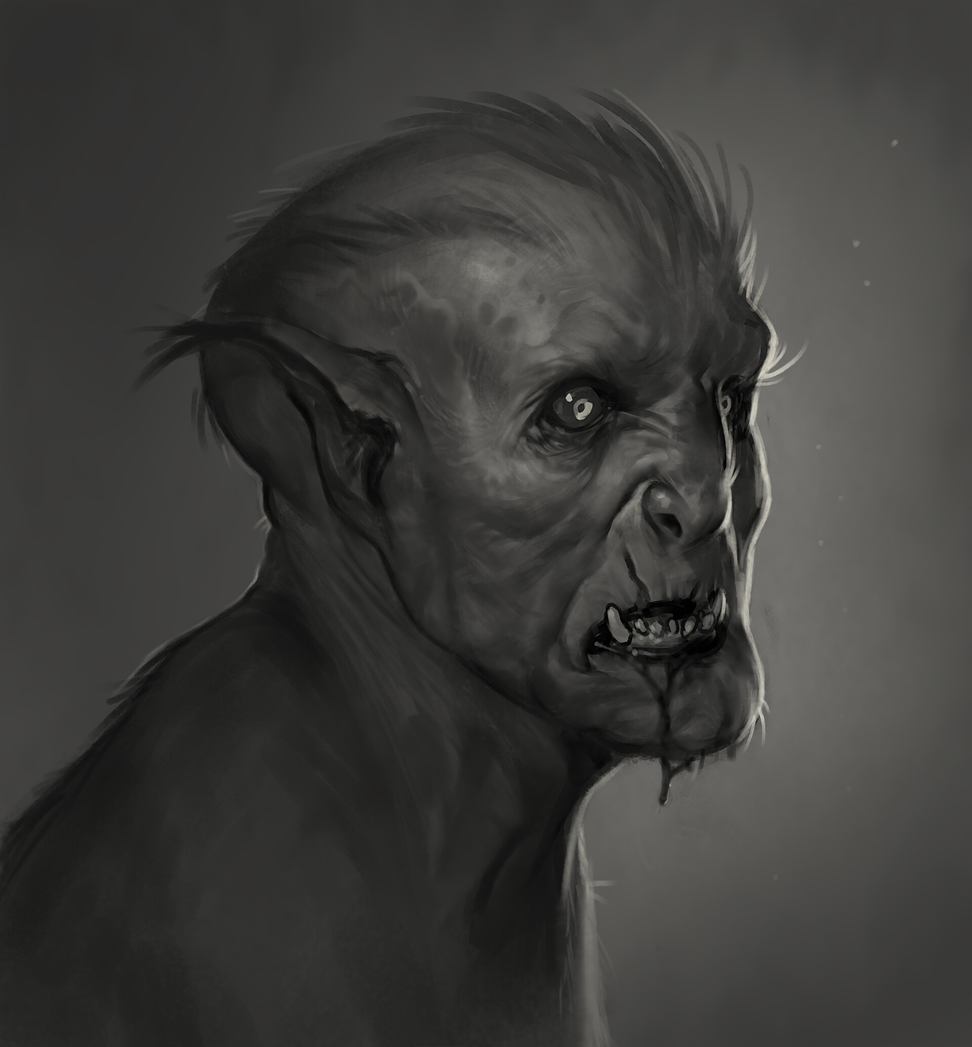 ArtStation - Werewolf Portrait