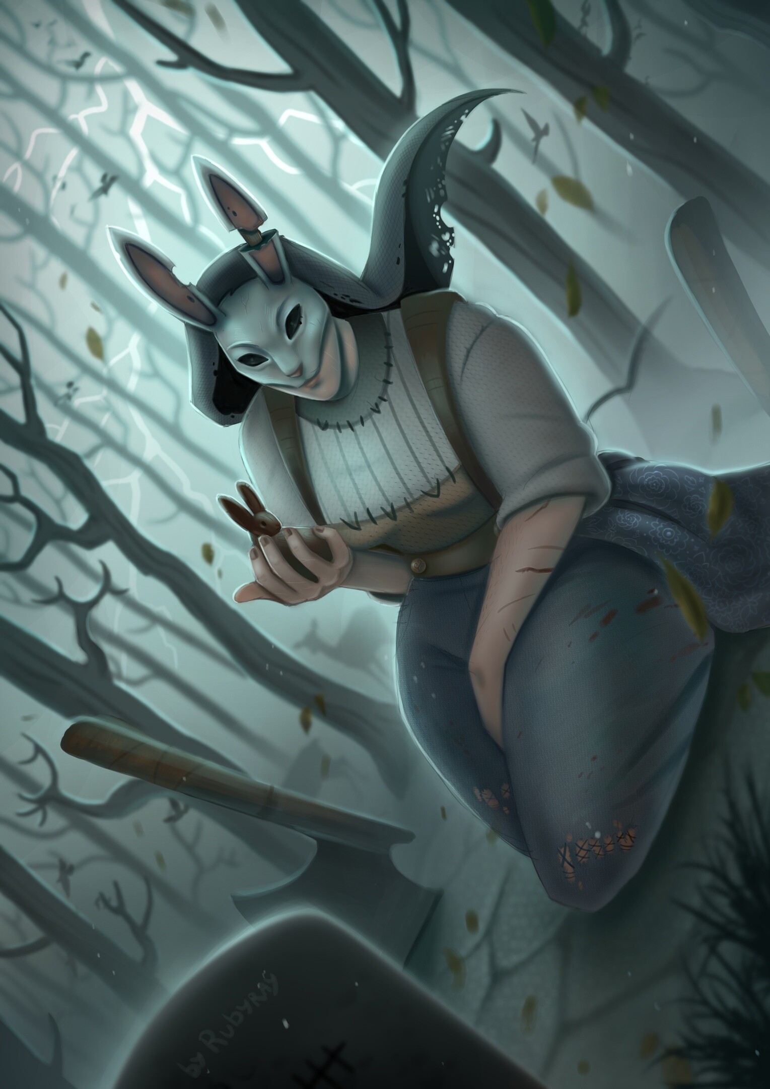 Artstation Huntress Dead By Daylight Splash Art
