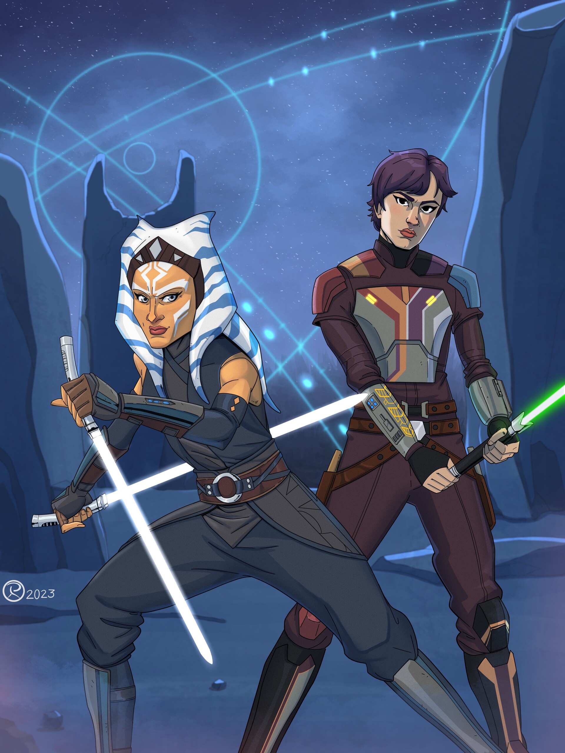 ArtStation - Ahsoka x Sabine
