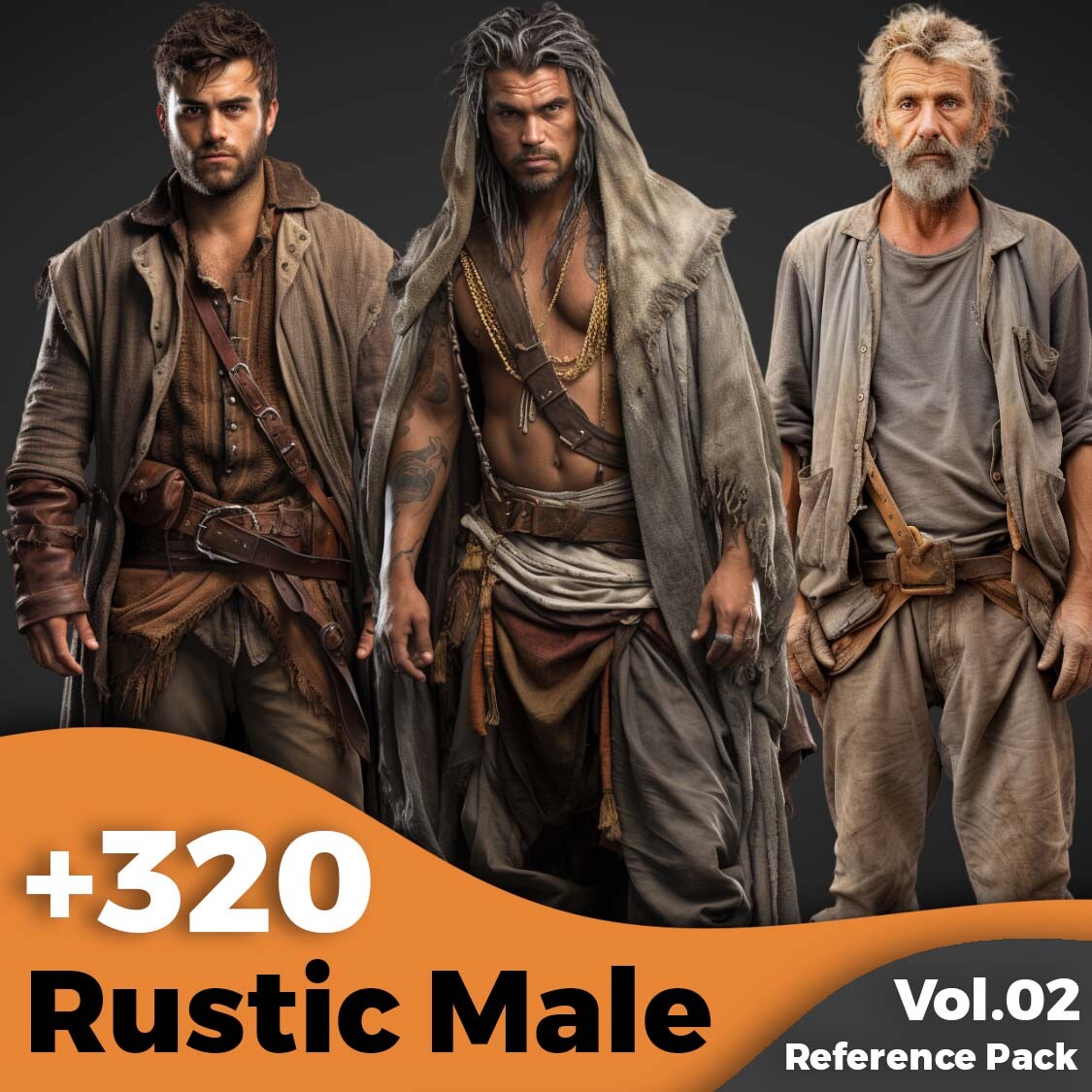 ArtStation - +320 Rustic Male Character Concept(4k)