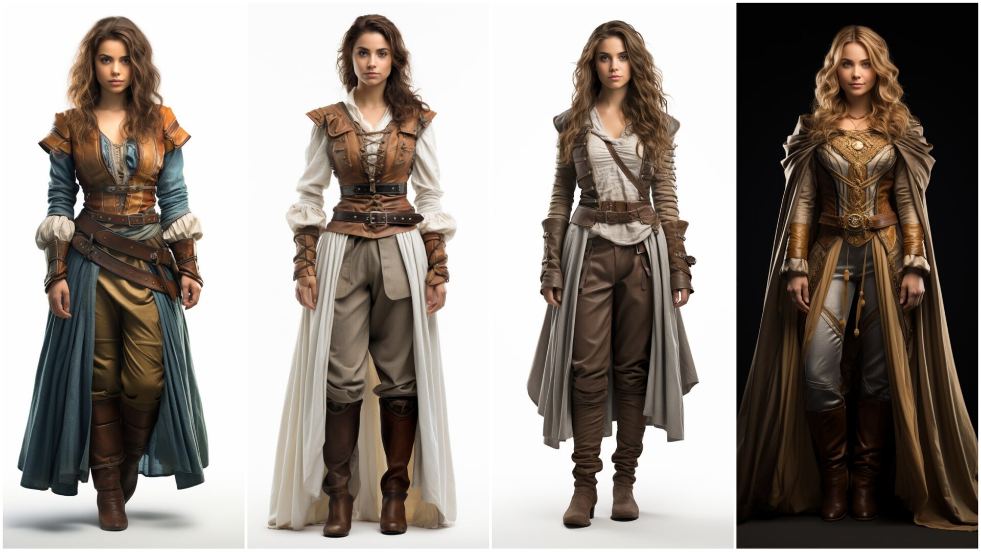 Concept Art - +350 Medieval Female Character Concept(4k)