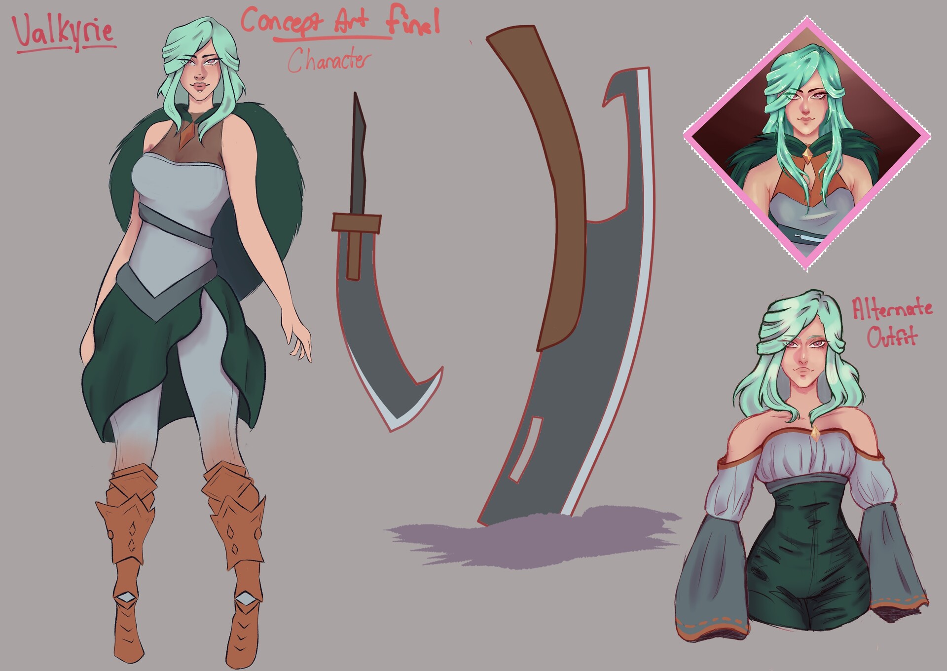 ArtStation - Character Sheet: Valkyrie