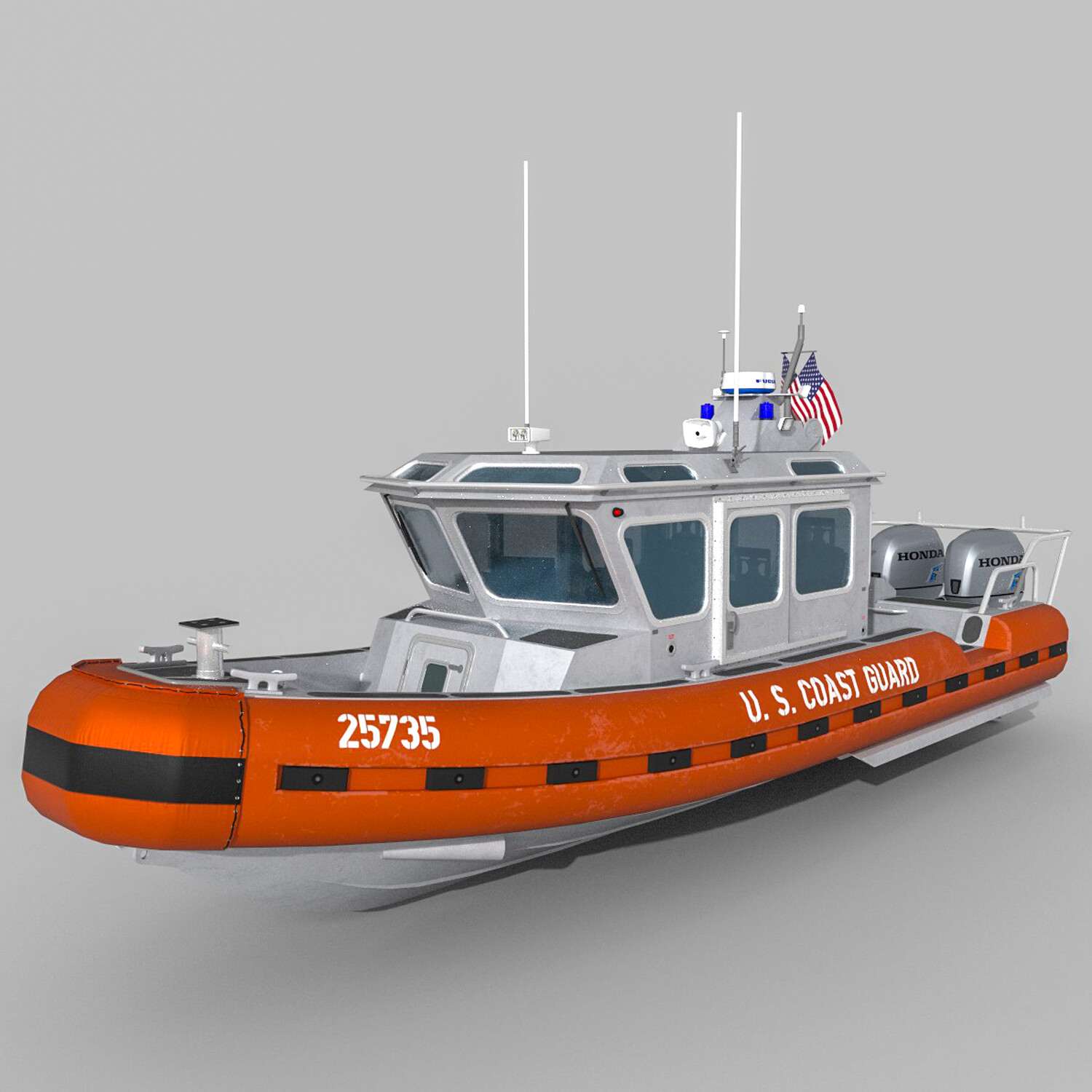 ArtStation - USCG RB-HS COAST GUARD PATROL BOAT
