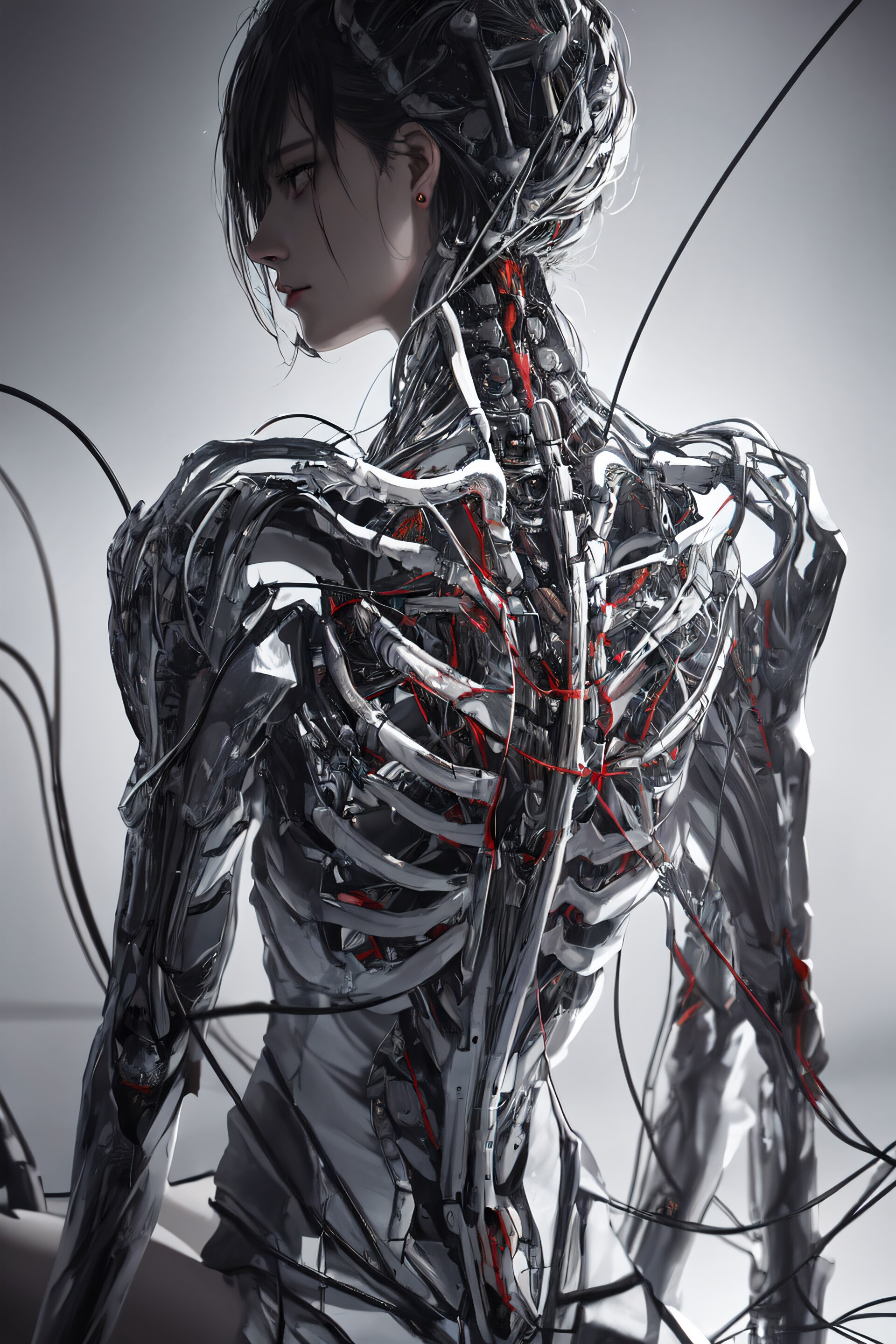 ArtStation - Evil Cyborg Girl