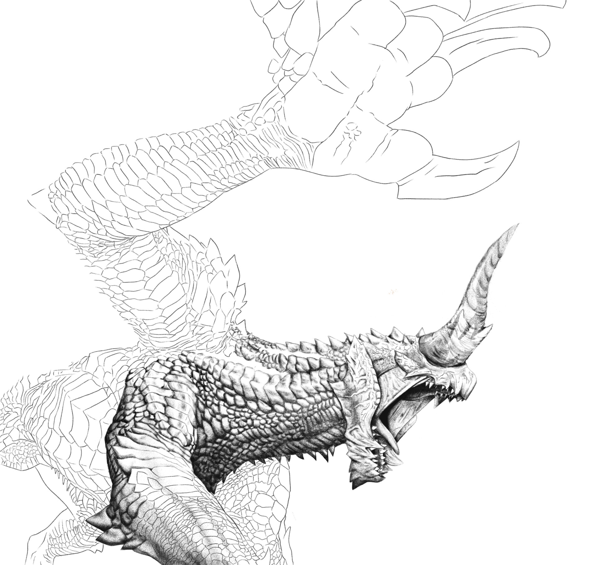 how to draw gore magala