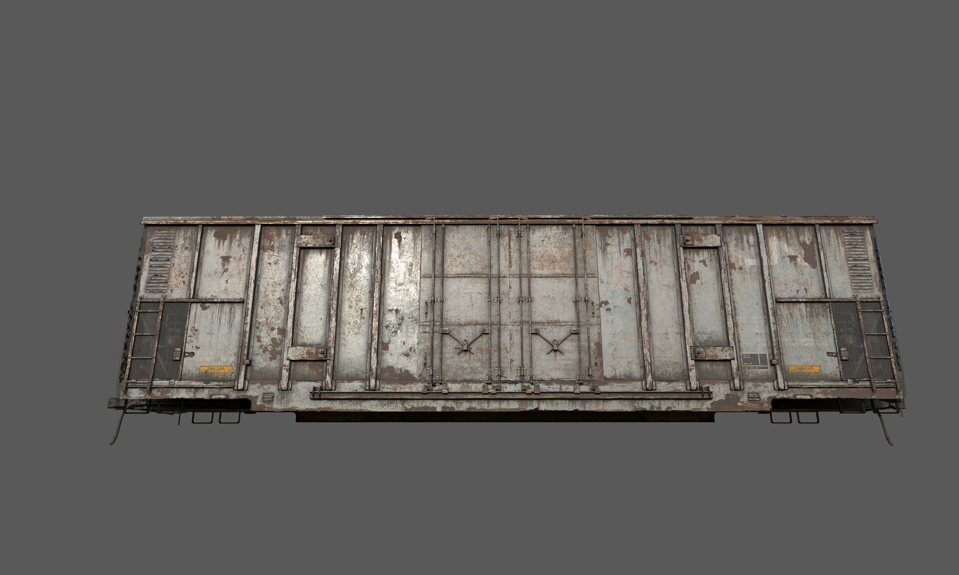 ArtStation - PBR realistic style train car modeling