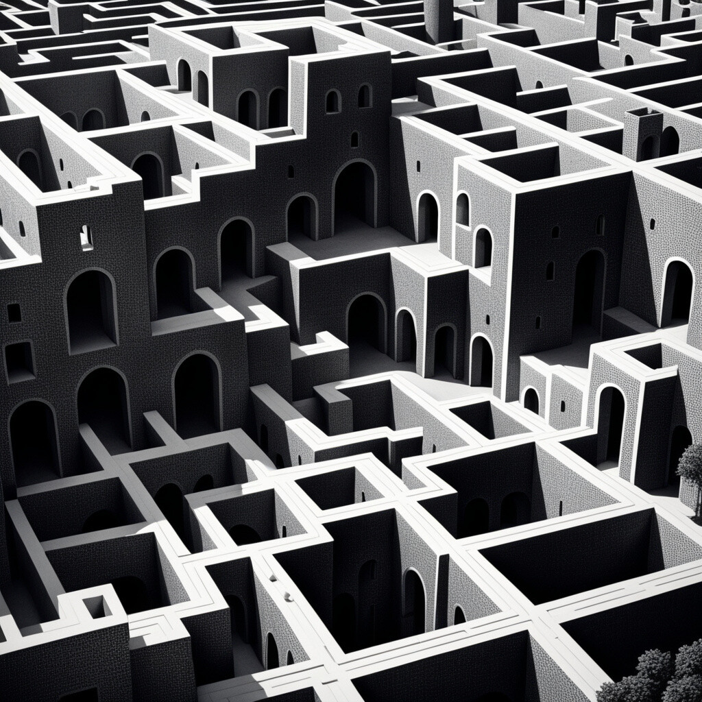 ArtStation - maze of an ancient city