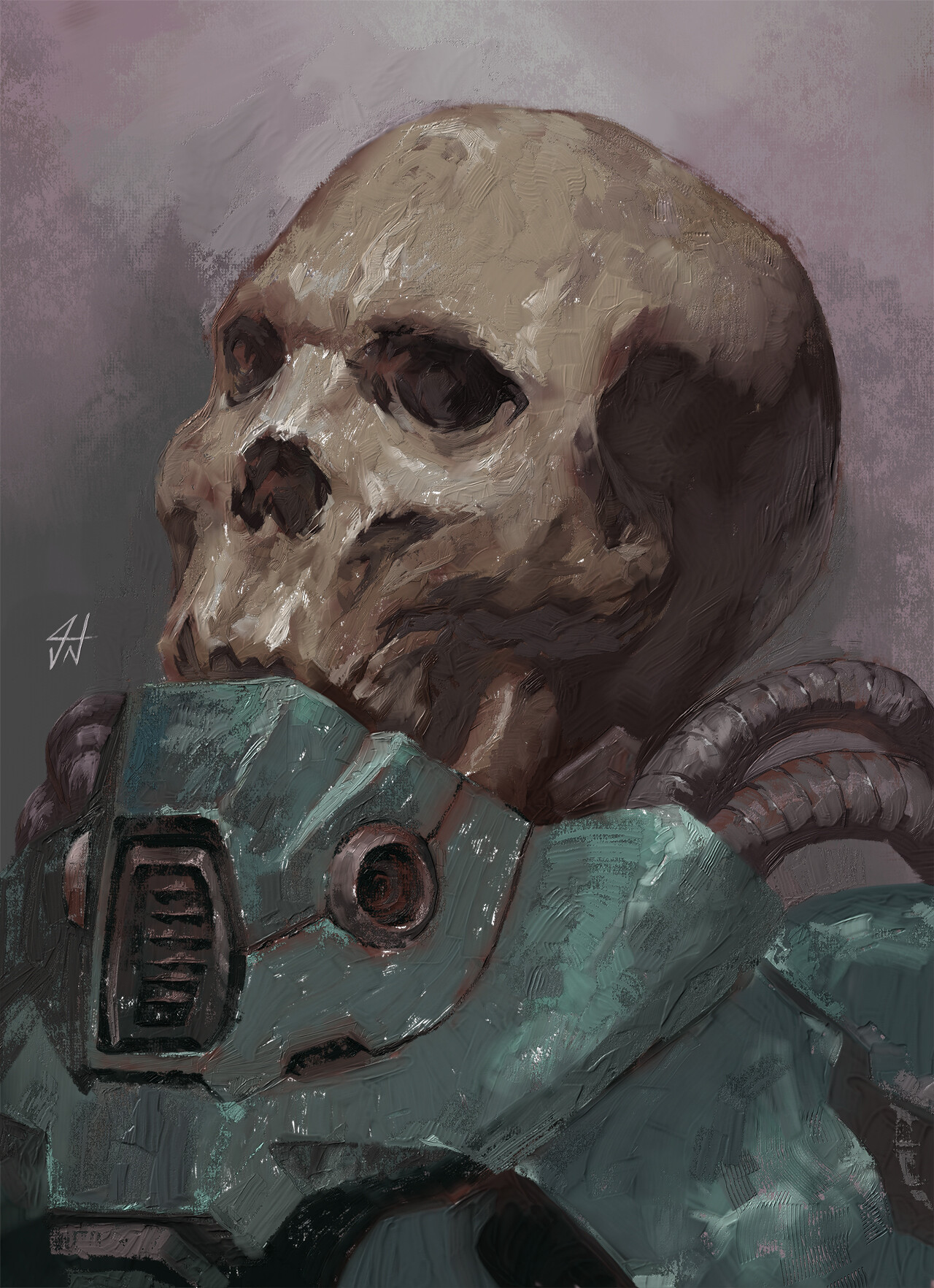 ArtStation - Skull Painting