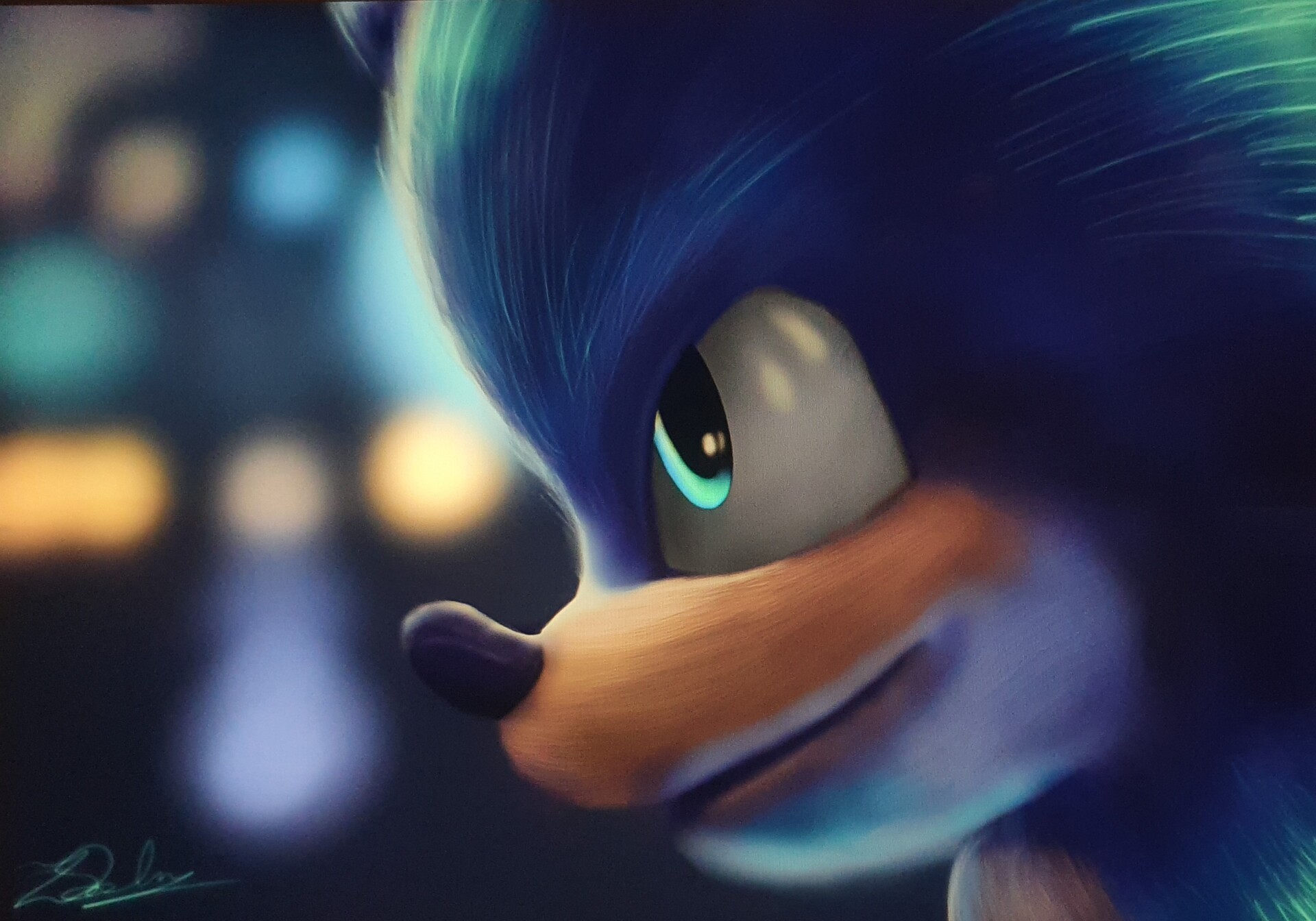 ArtStation - Blue - (Sonic The Hedgehog Illustration: Visual & Lighting ...