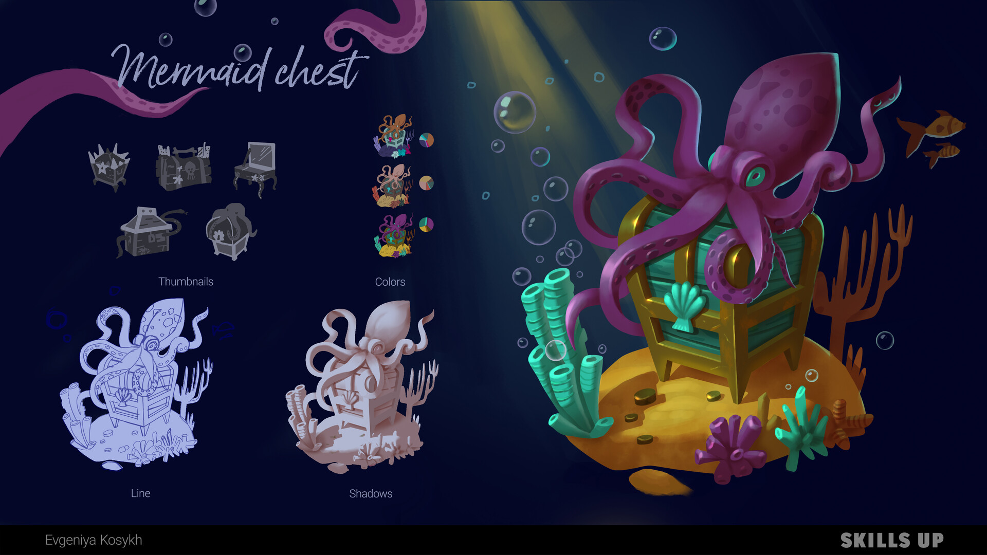 ArtStation - Mermaid chest