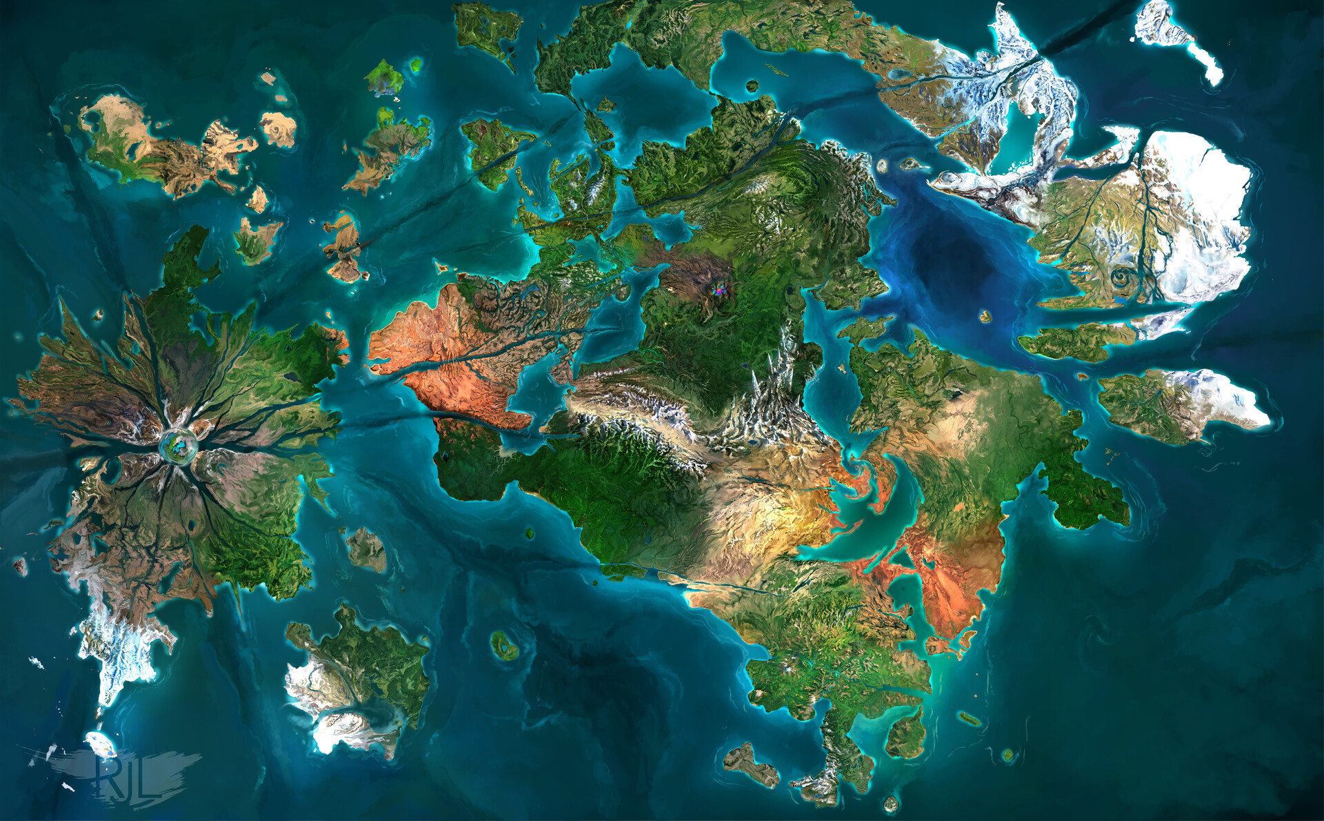 Ryan Anelowe - Map Art: Arcania