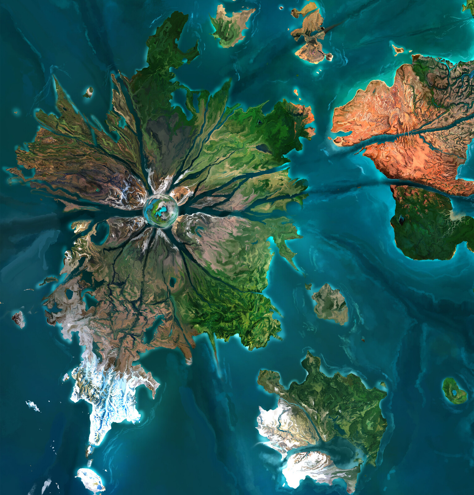 Ryan Anelowe - Map Art: Arcania