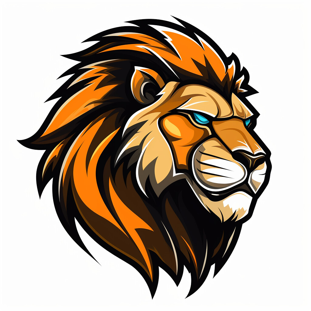 ArtStation - 54 lion vector logos, stickers, illustrations