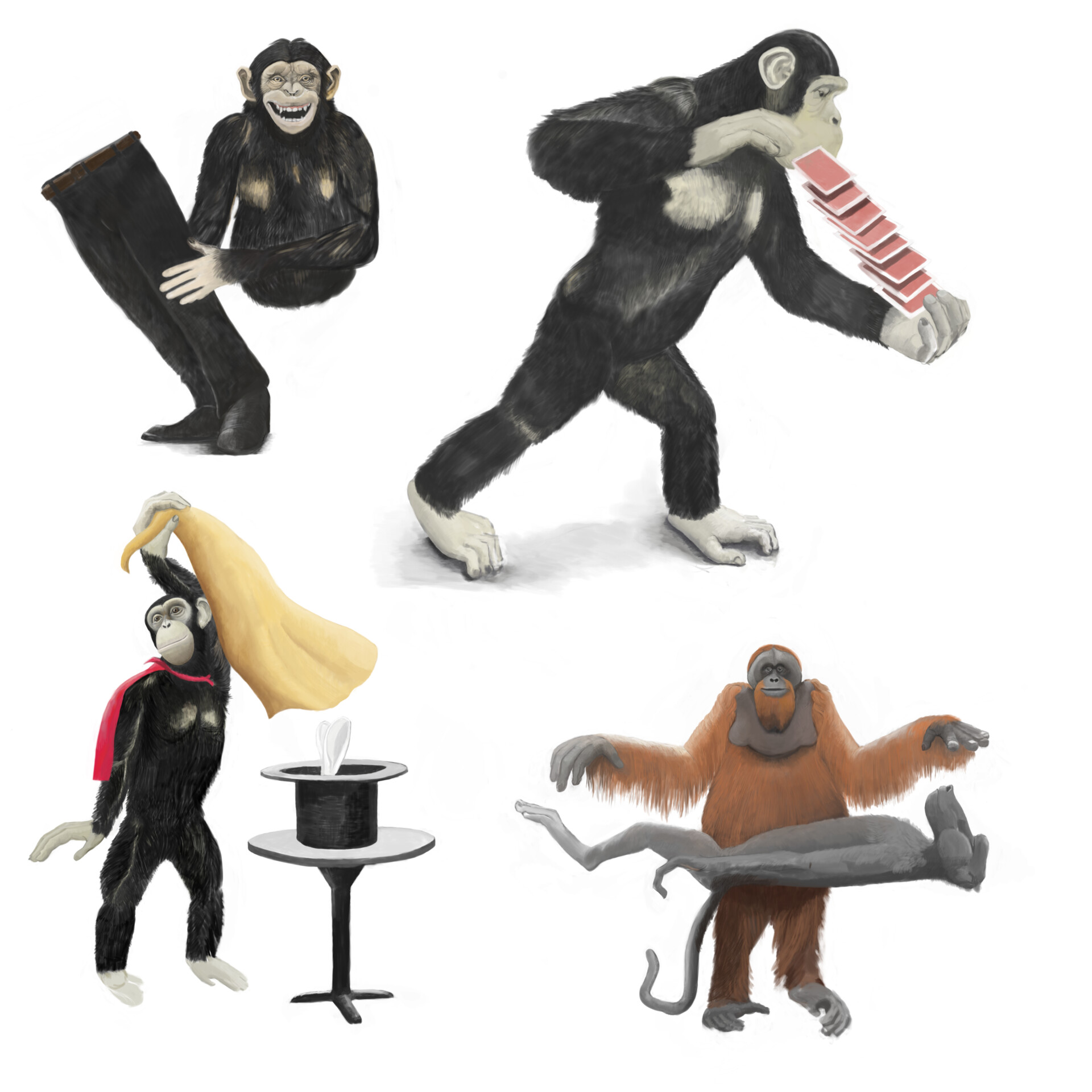 ArtStation - Monkey magicians