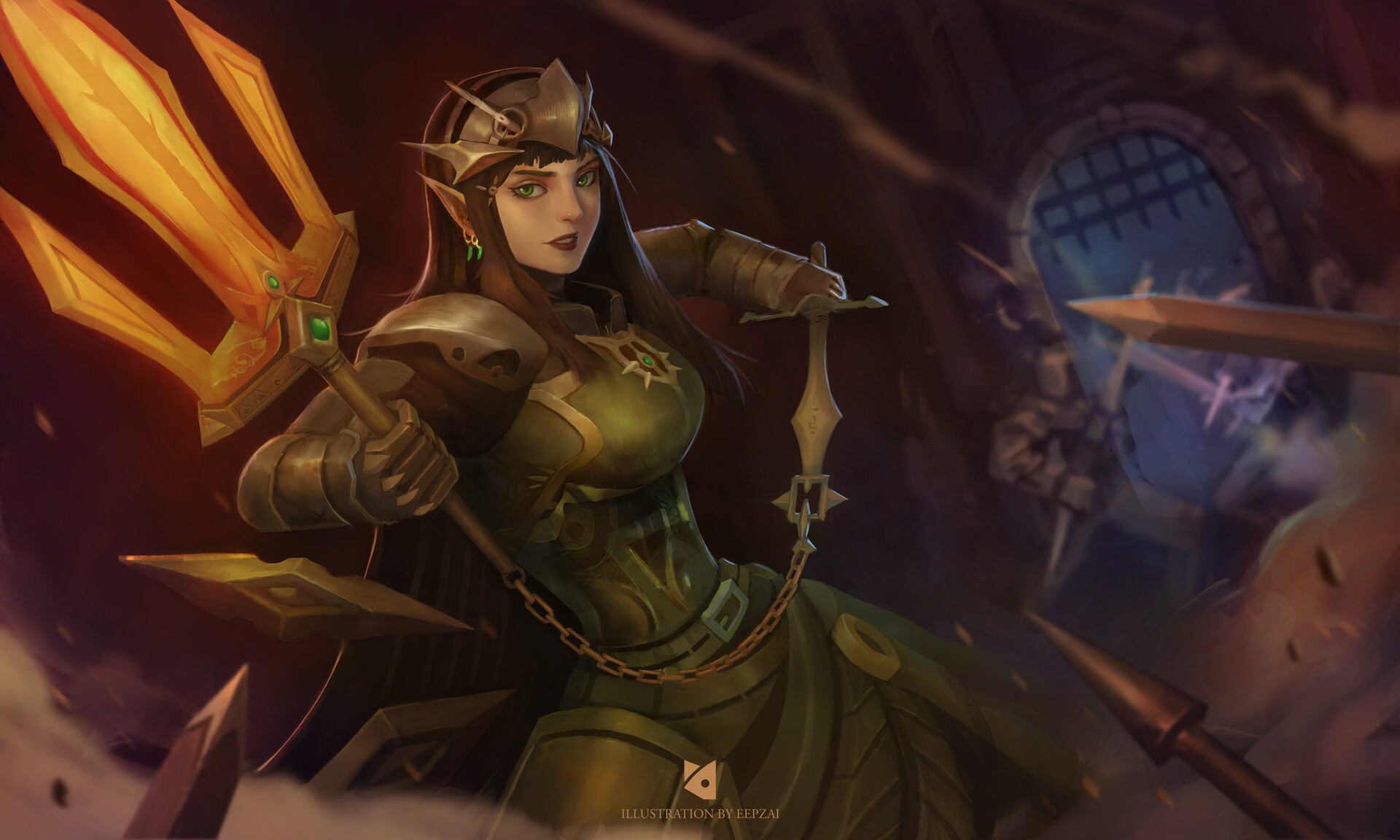 ArtStation - Aria the green dragon