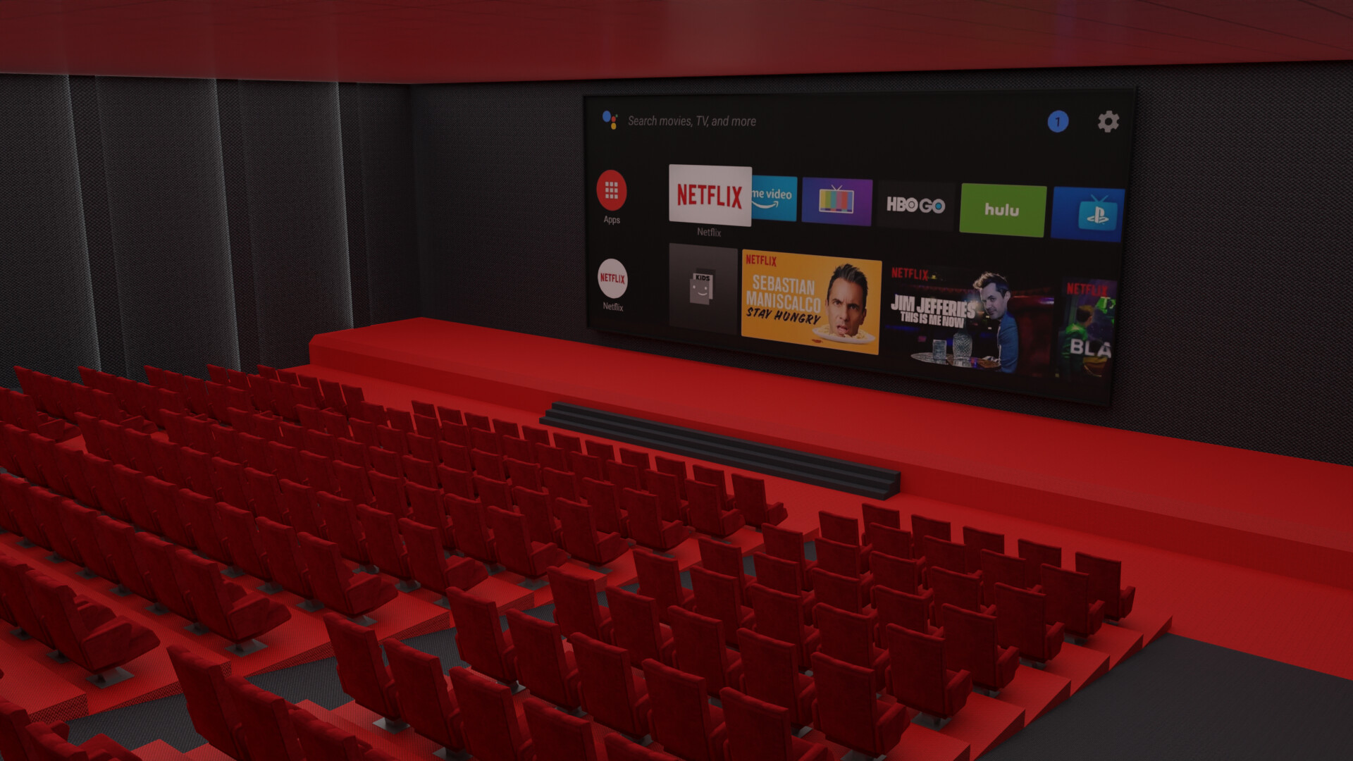 ArtStation - 3D cinema interior design