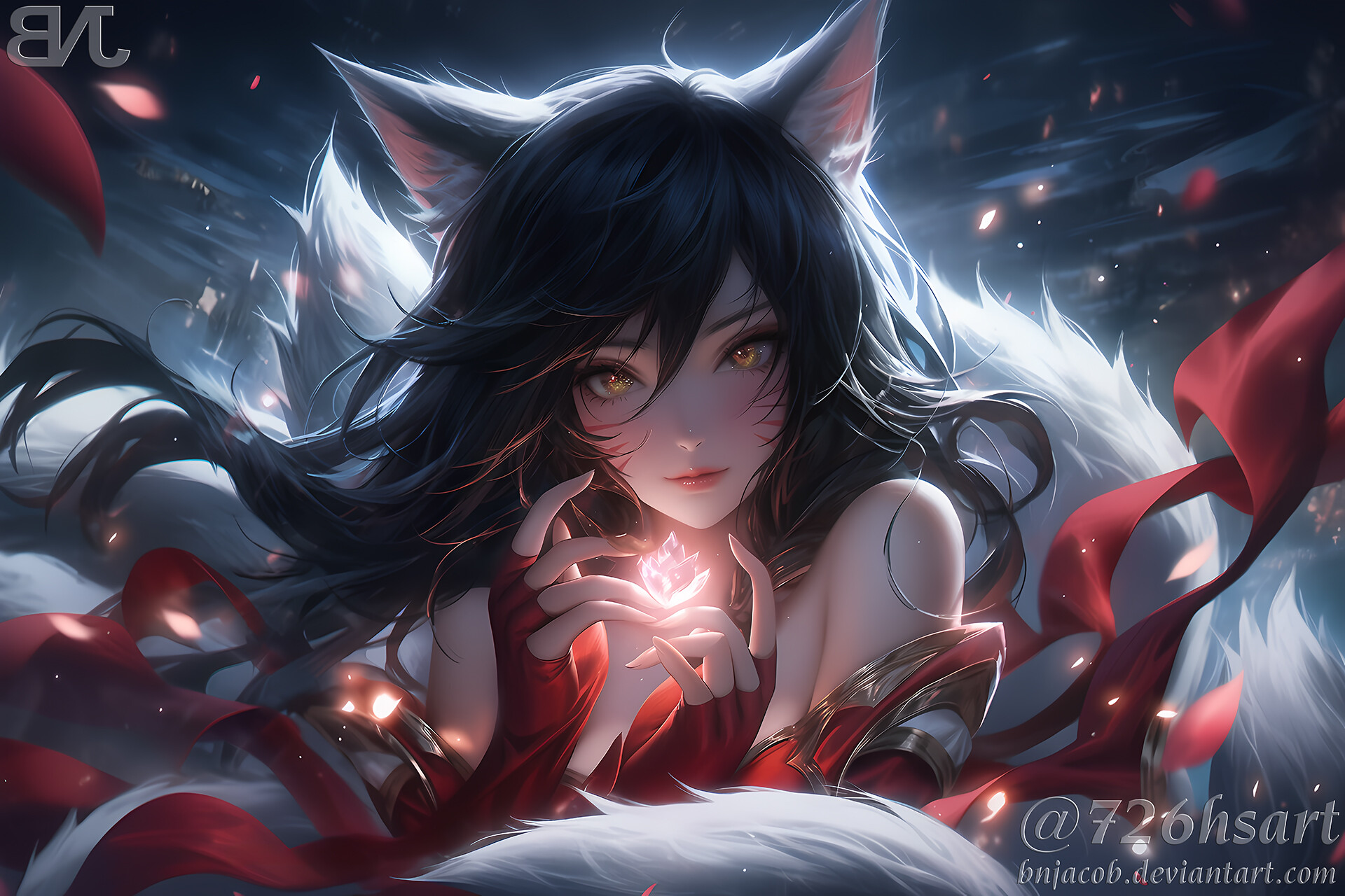 ArtStation - (Fan art) League of Legends - Ahri 5