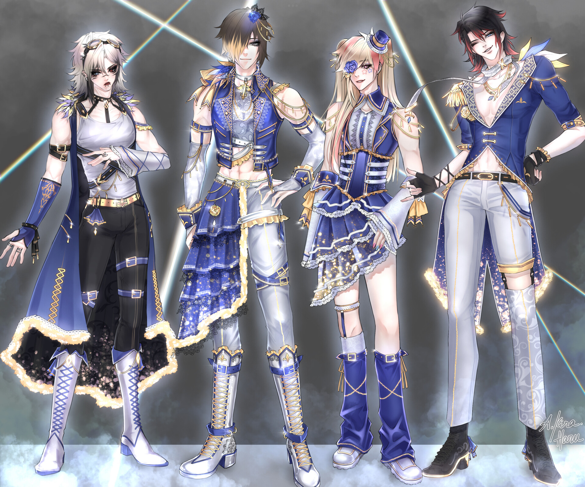 ArtStation - Akira haru | Group design commission