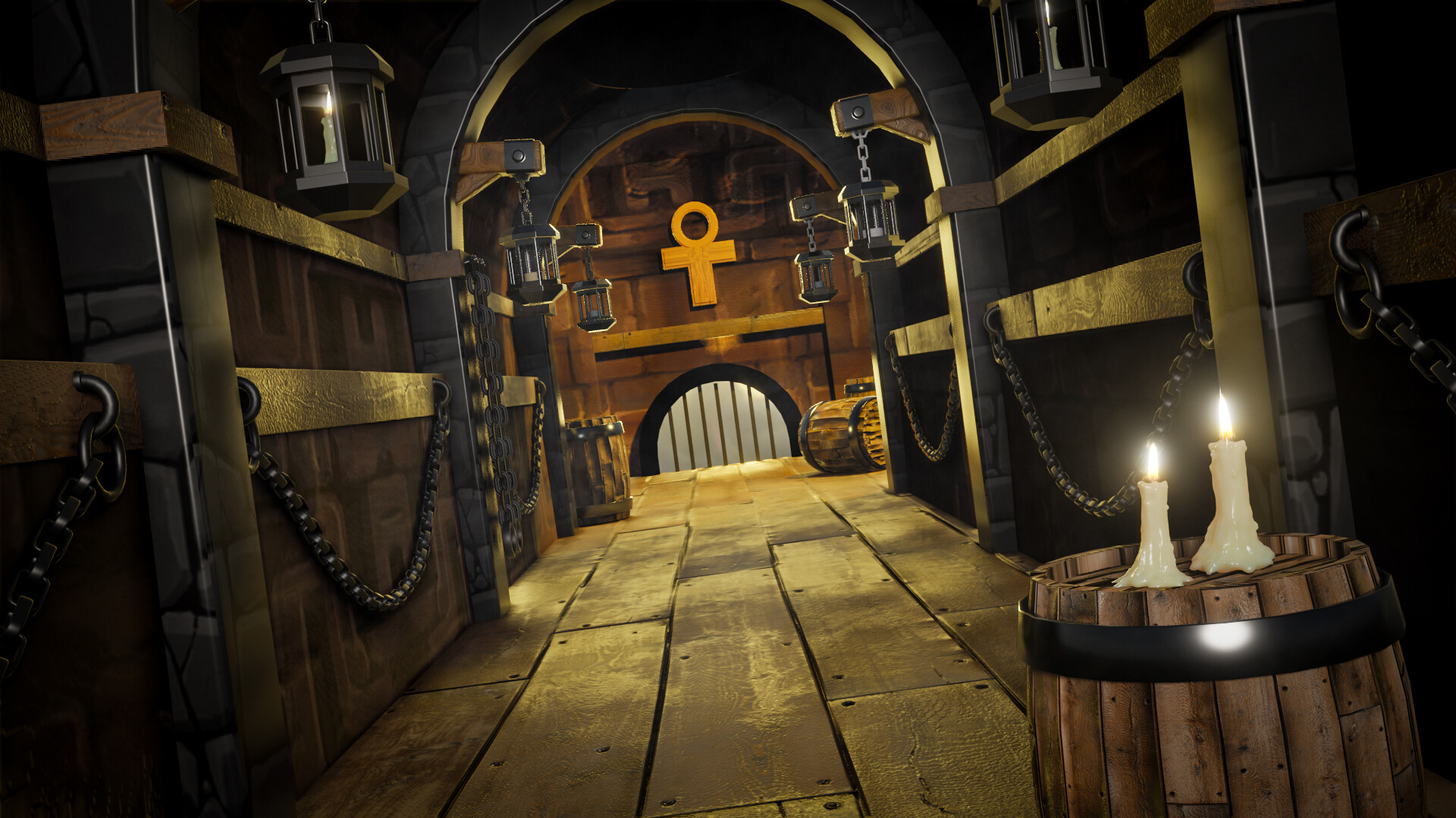 ArtStation - Dungeon Scene Concept