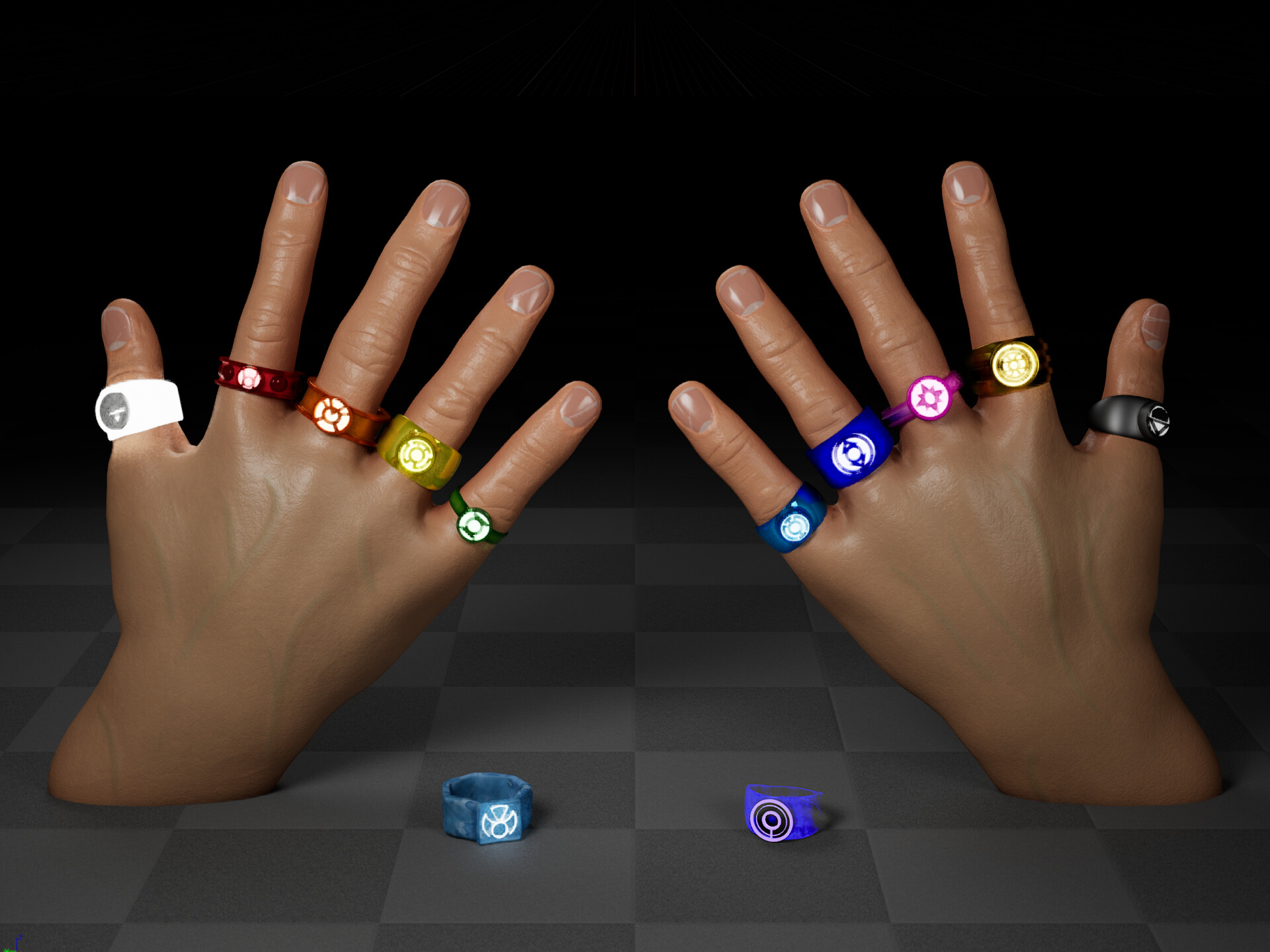 ArtStation - Lantern Power Rings