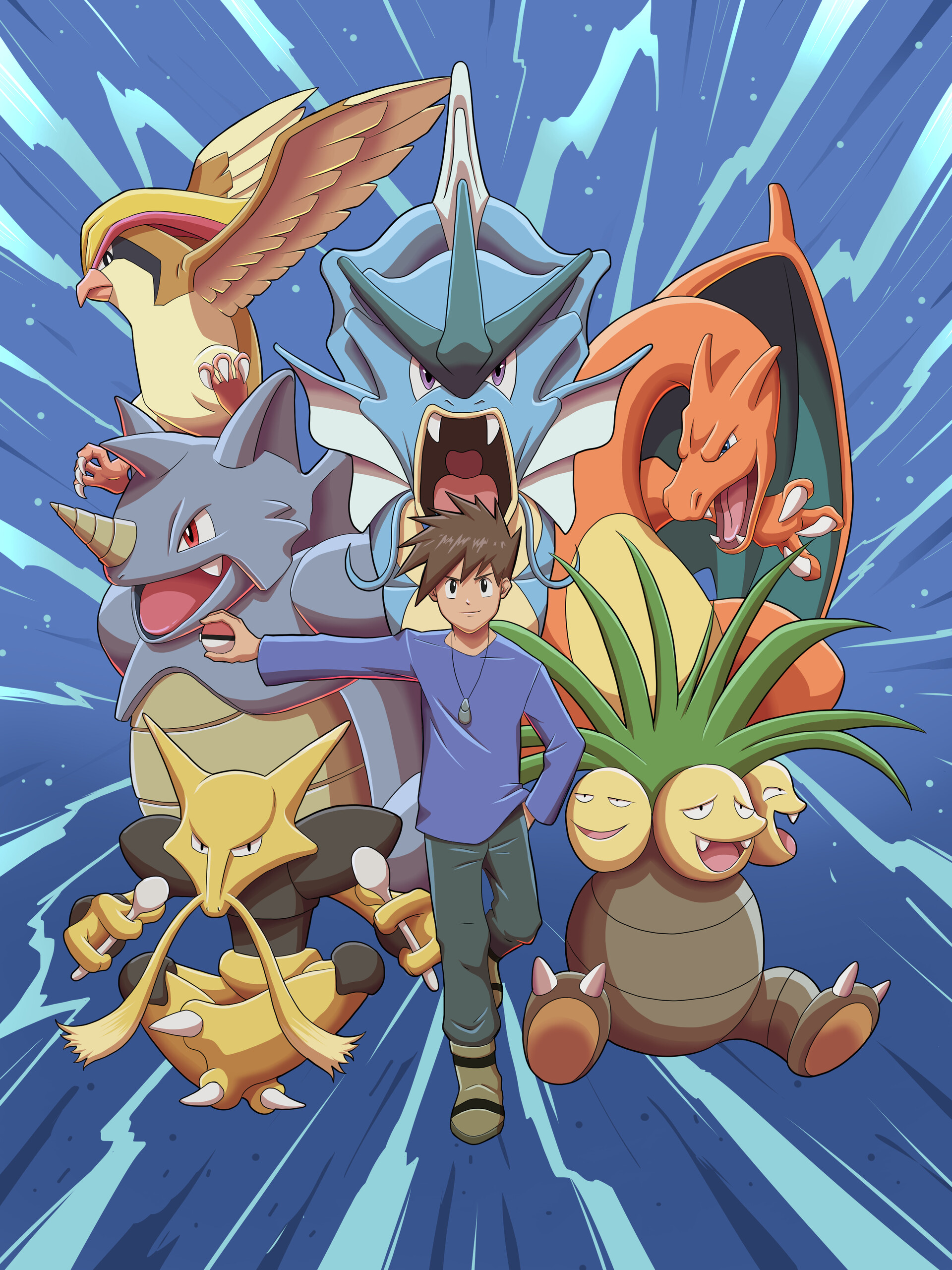 Pokemon Red Vs Blue Wallpaper
