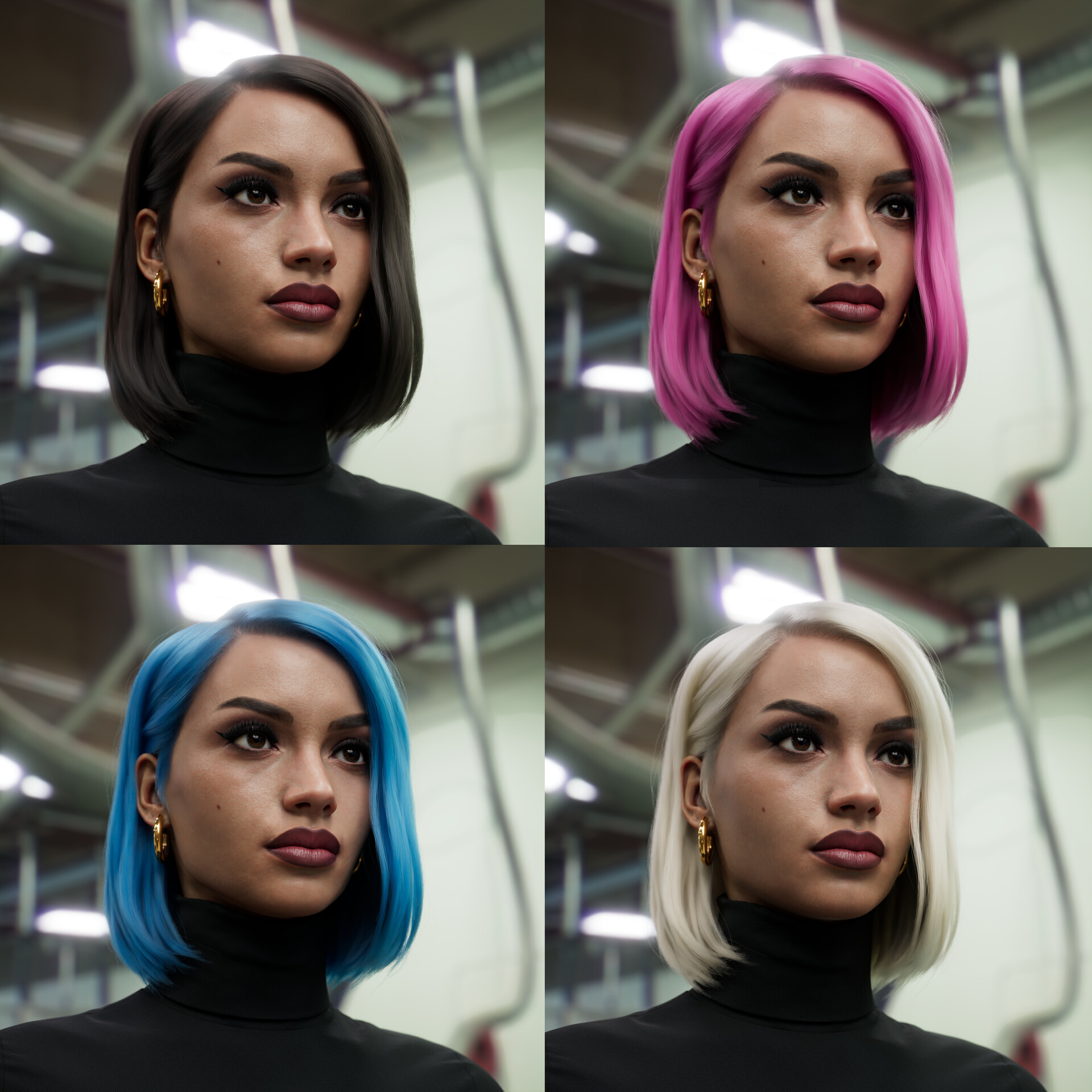 tom.newbury.cg - Female Portrait Render Dump