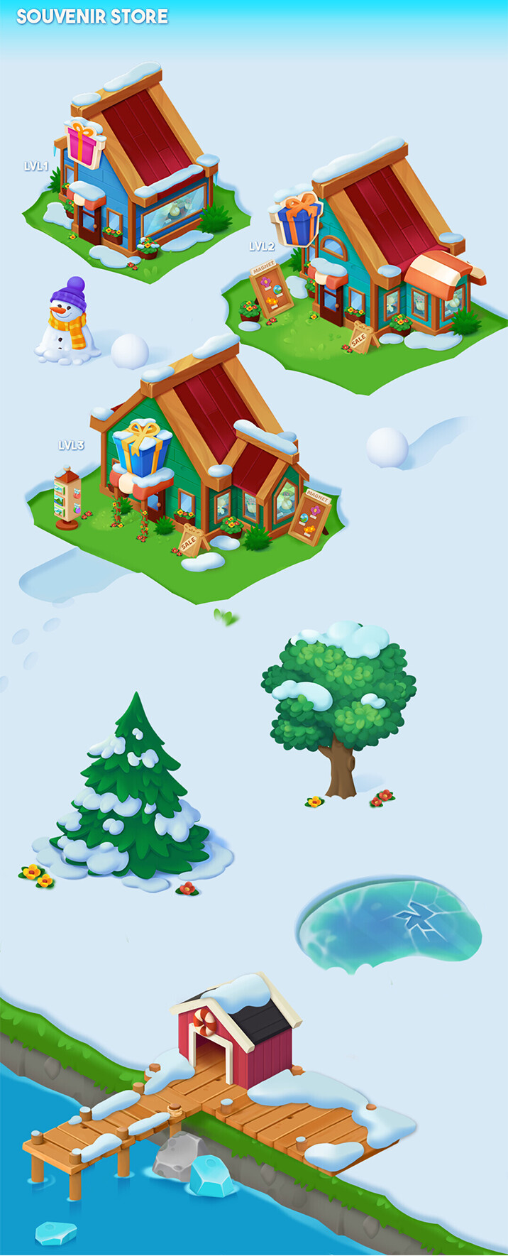 Sema Alca - Winter Island - Map Design