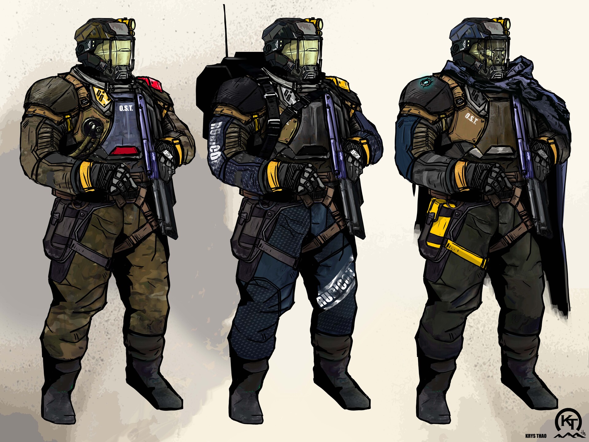 ArtStation - Sic-fi Soldier