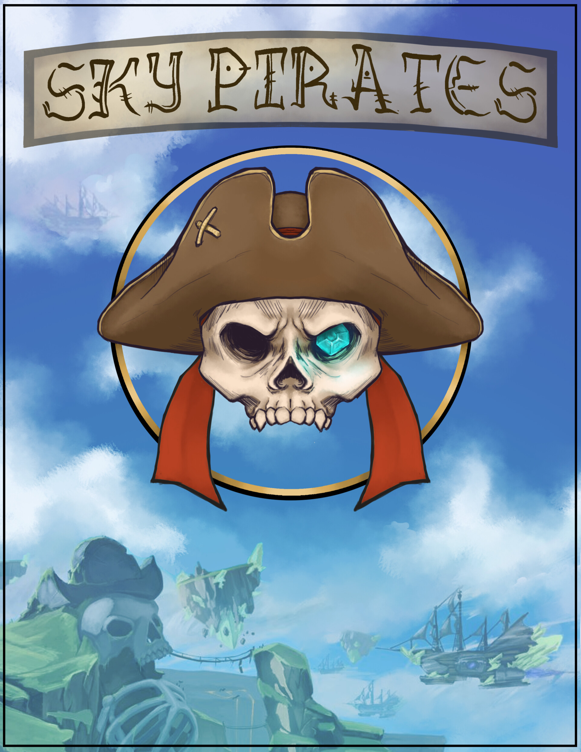 ArtStation - Sky Pirates UI Design and Promotional Art