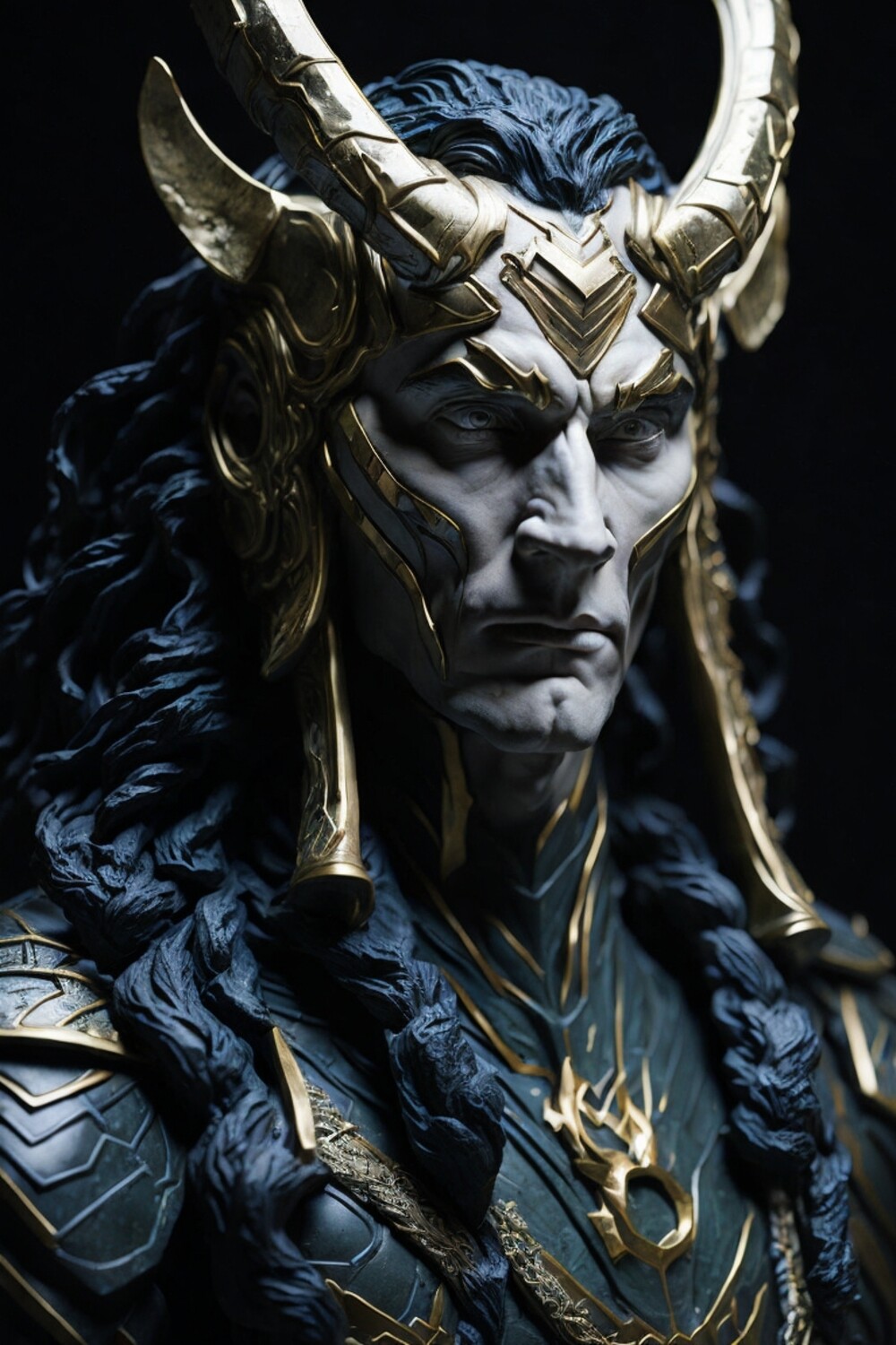 ArtStation - marble sculpture of Loki