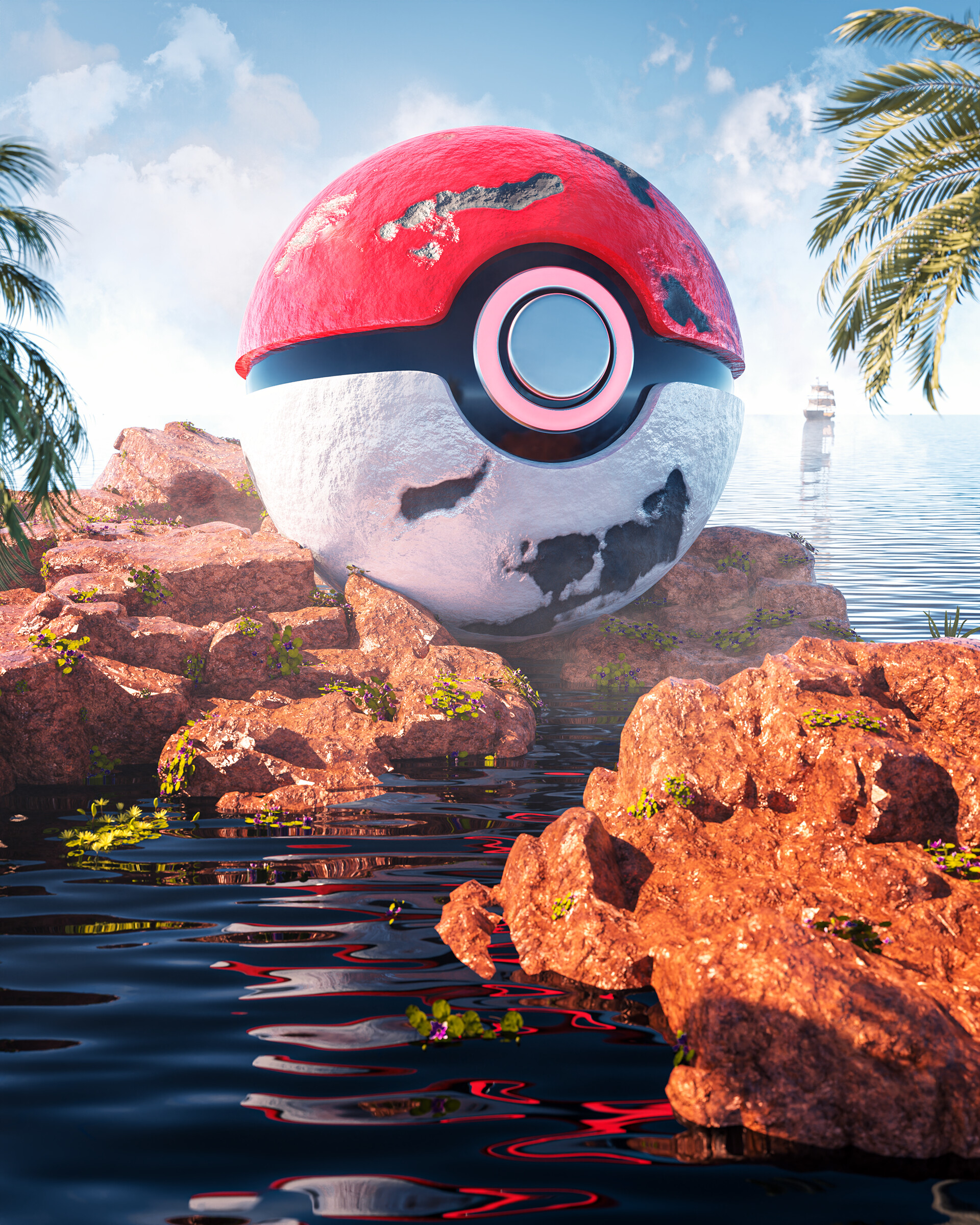 ArtStation - Poke (Tropical) Beach