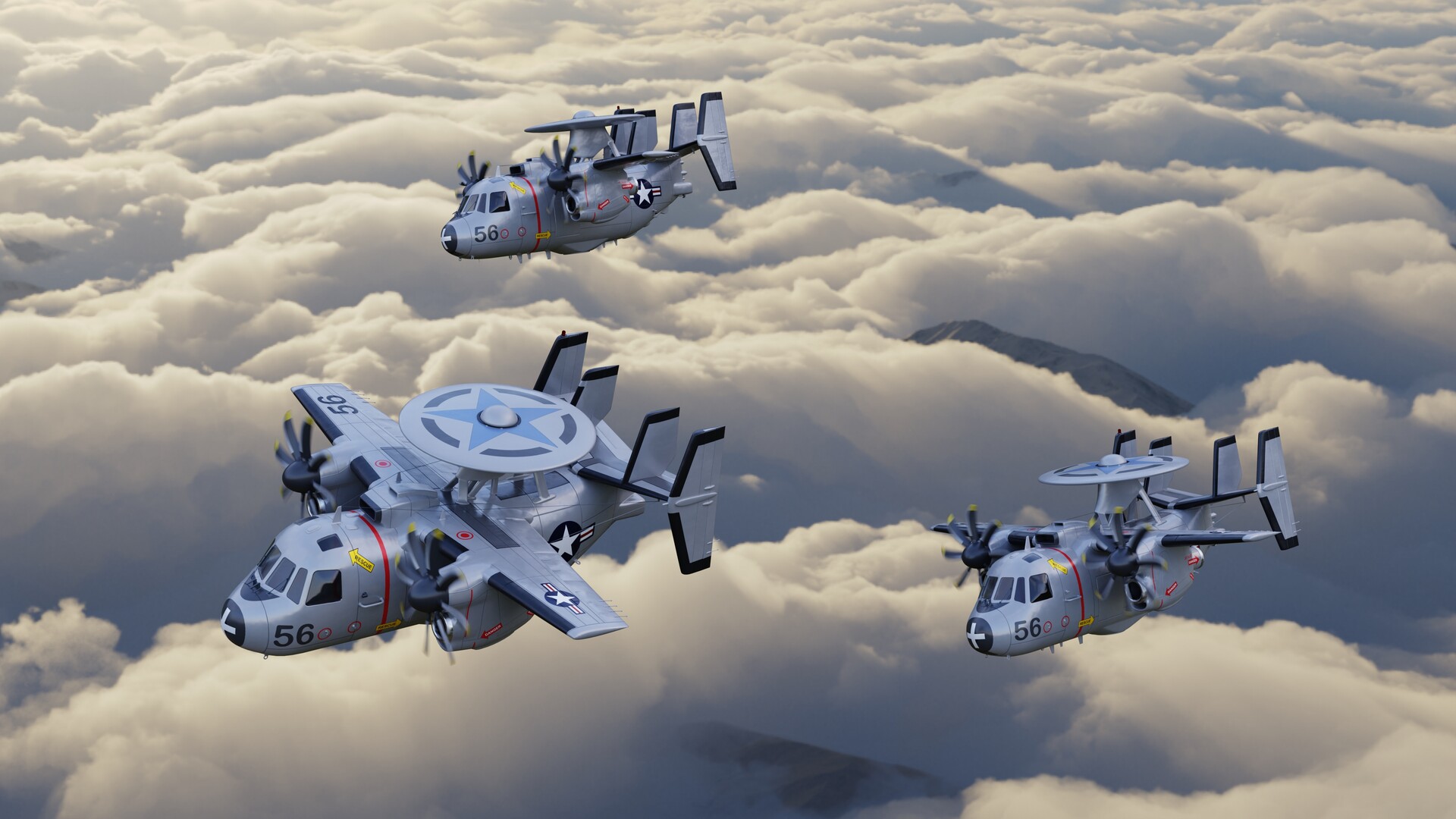 ArtStation - E-2 Hawkeye Mini