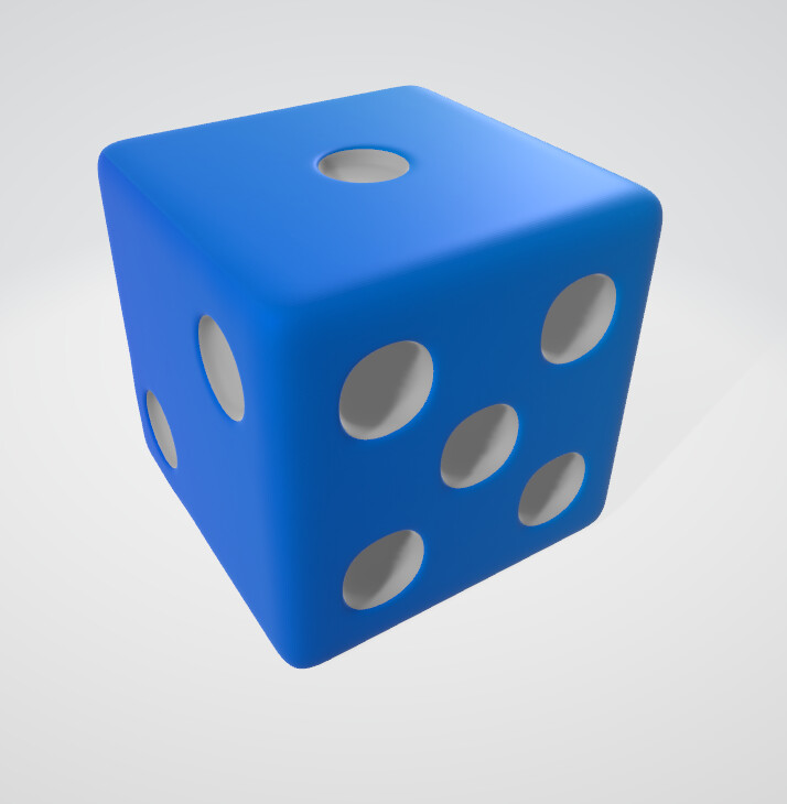 ArtStation - Blue Dice