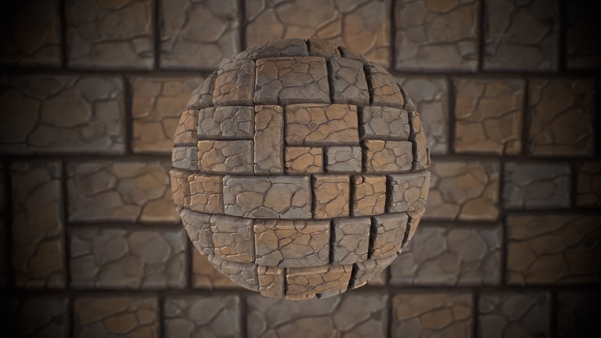 ArtStation - Stylized Stone Wall Materials