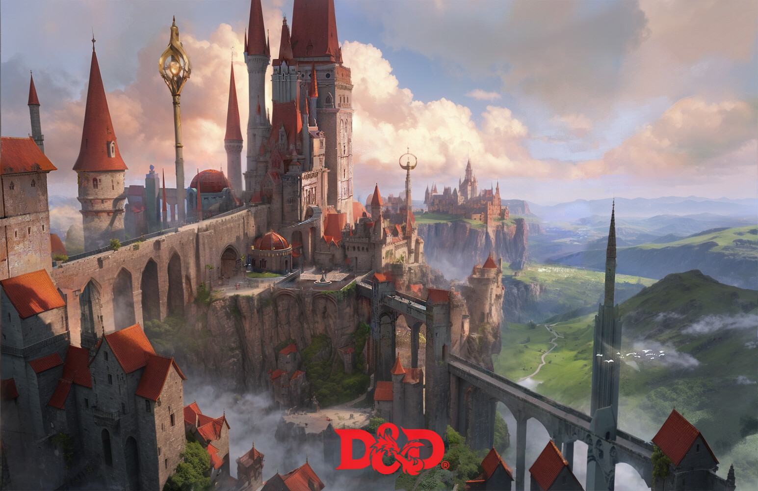 ArtStation - The Floating City Dungeons and dragons