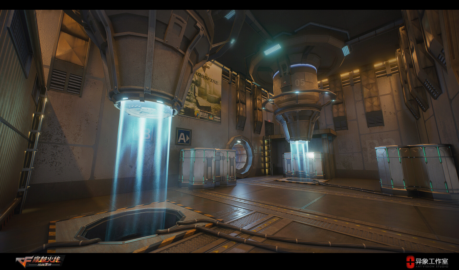 ArtStation - CF穿越火线手游地图概念-海底研究所2