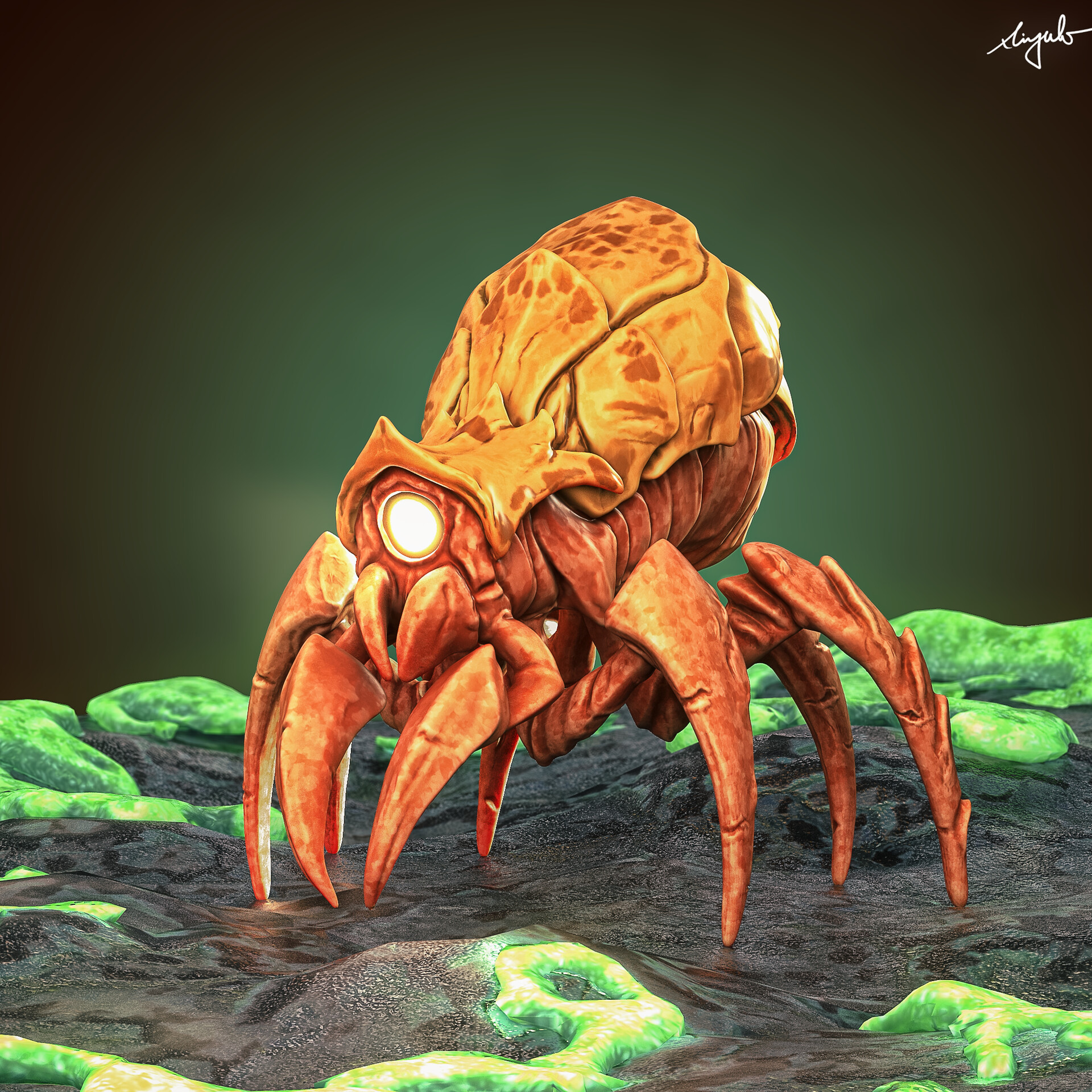 Sk Aiyub Ali - Clay Spider 3D