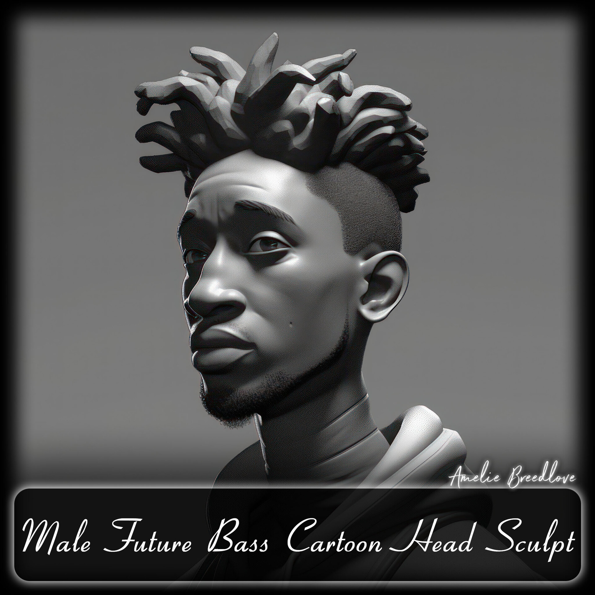 ArtStation - 200 Male Future Bass Cartoon Head Sculpt Reference Pack ...