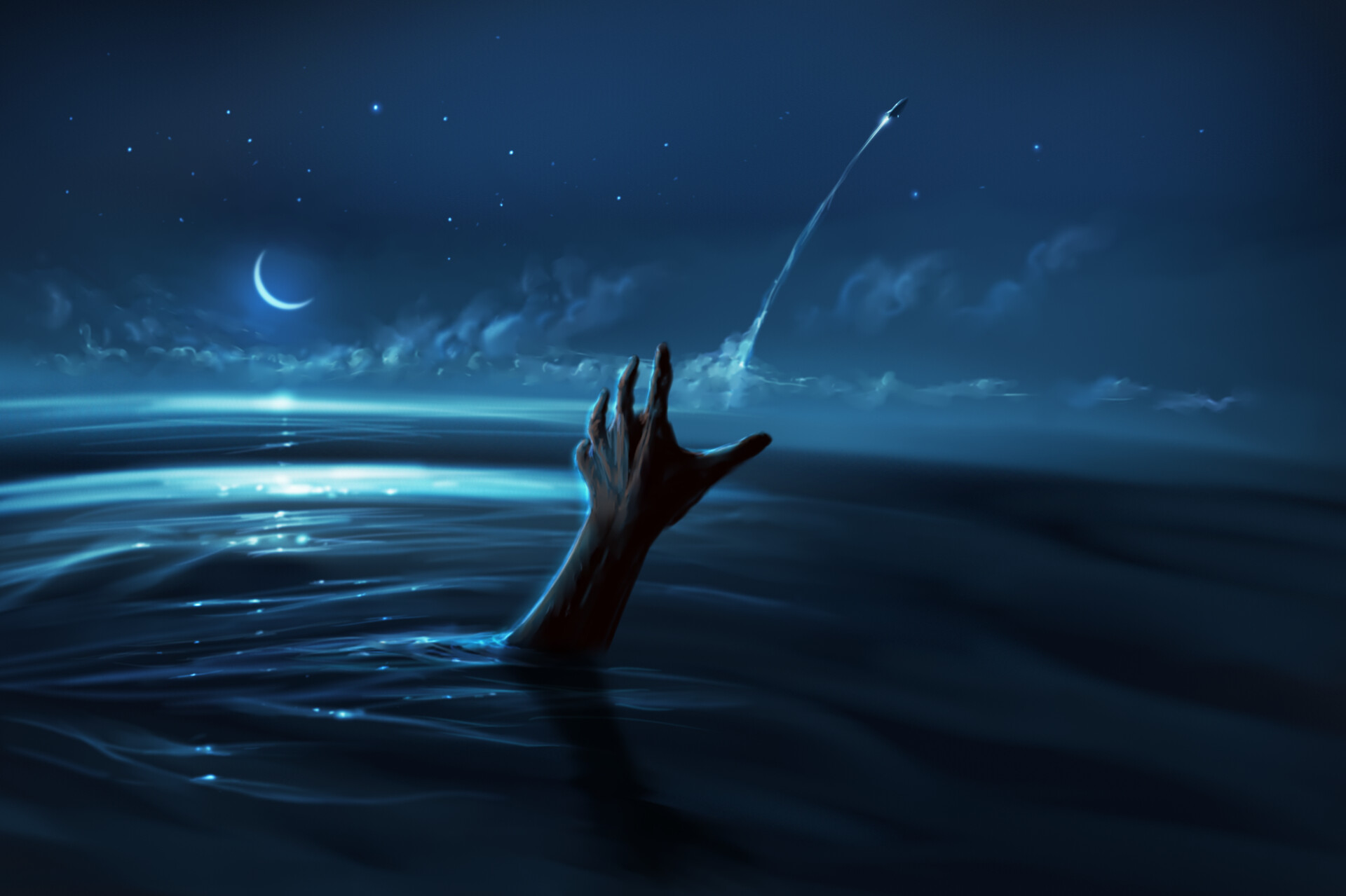 Hands Slipping Away From Each Other