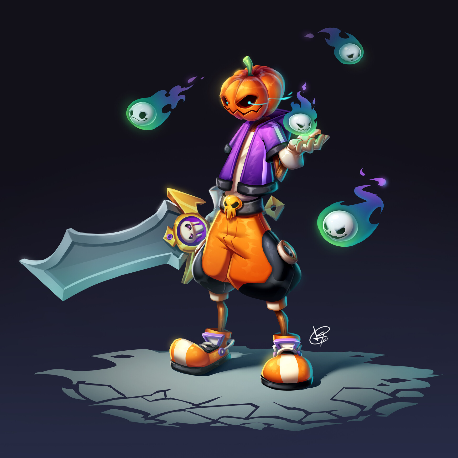 ArtStation - Pumpkin Character Design - Halloween Inspiration