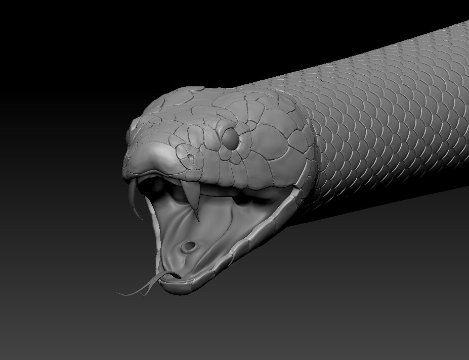 ArtStation - Snake in ZBrush (Freelance)