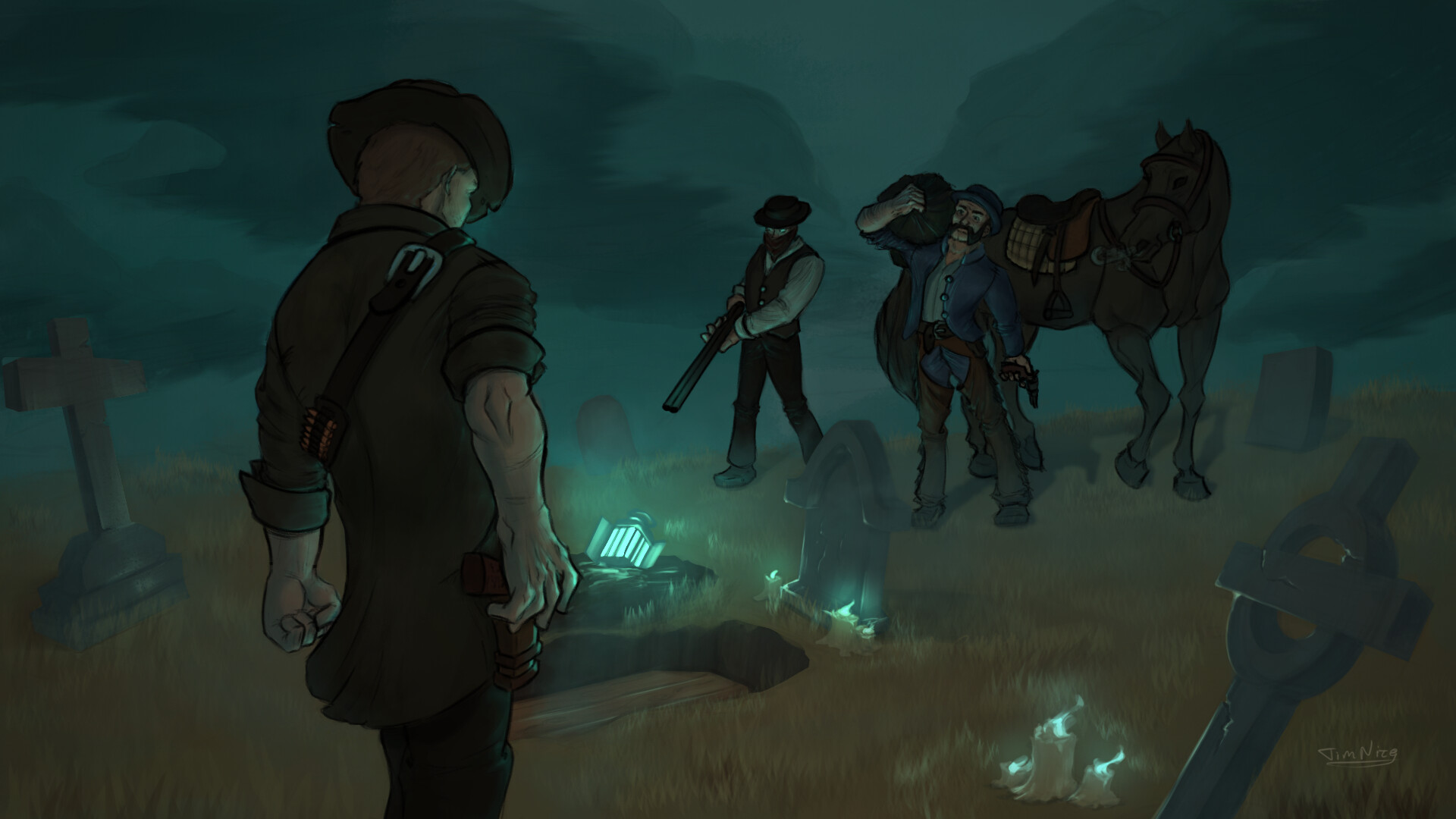 ArtStation - Cowboys Showdown