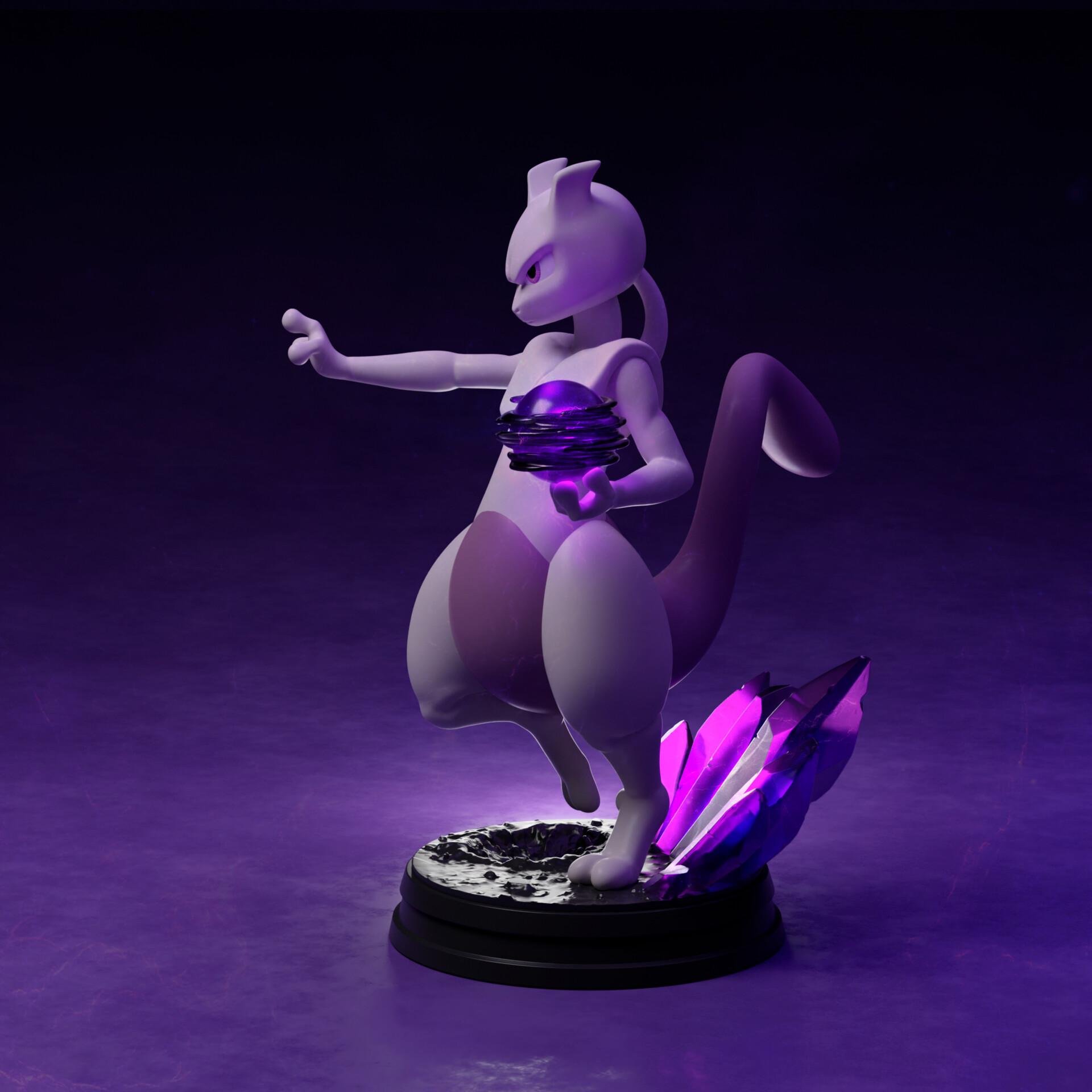 Tamires Bertollotto - Mewtwo - Fanart Pokémon