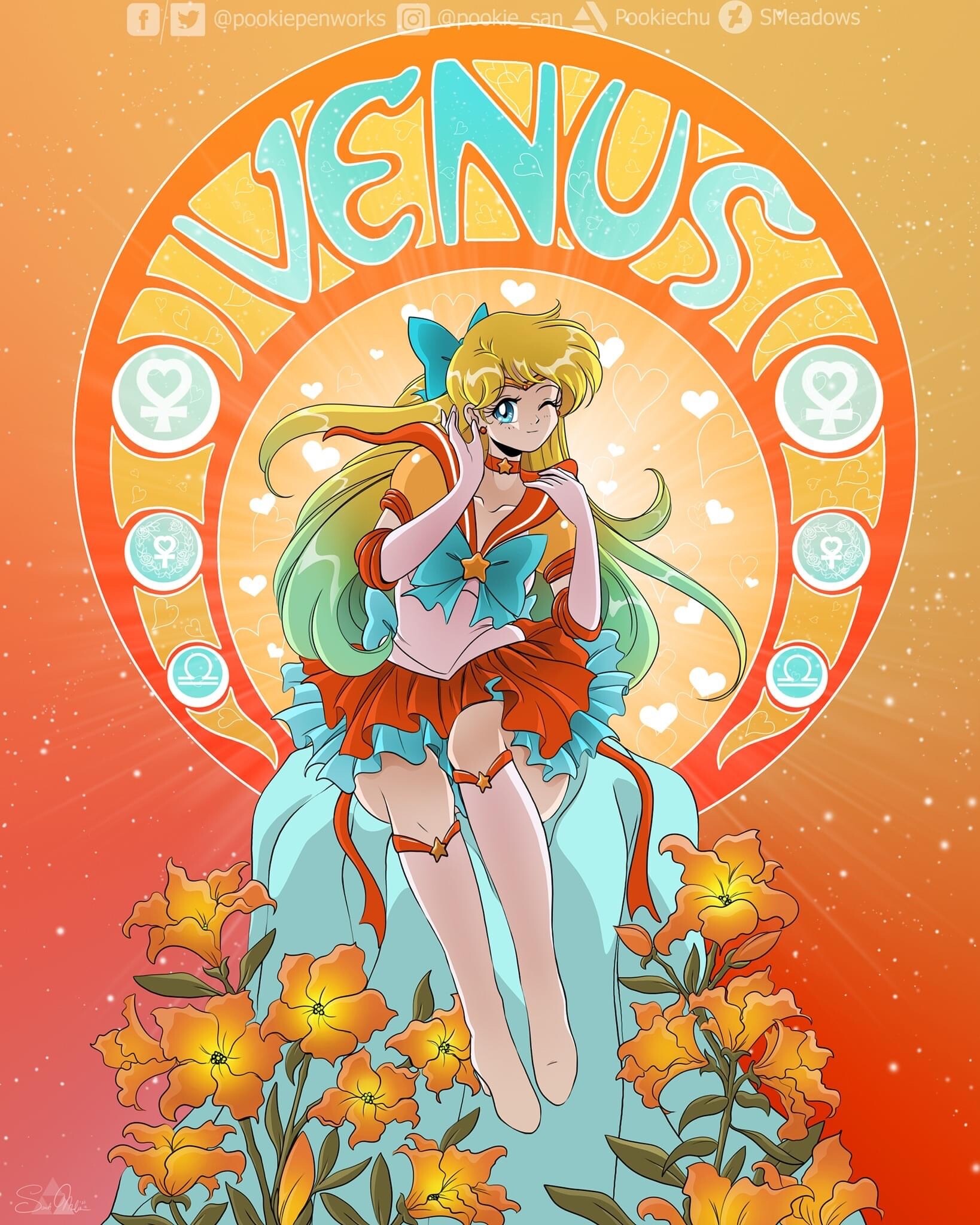 ArtStation - Art Nouveau Groovy Venus