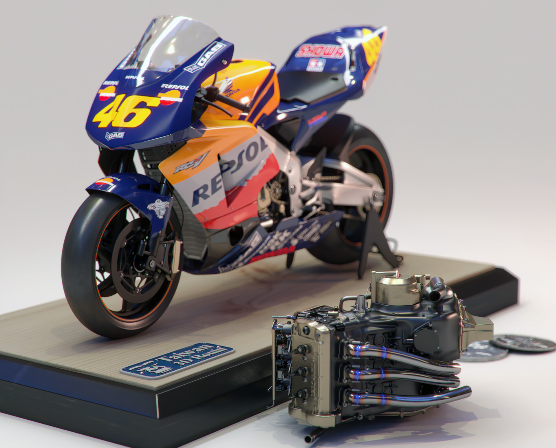 ArtStation - TAMIYA 1/12 Bike Model
