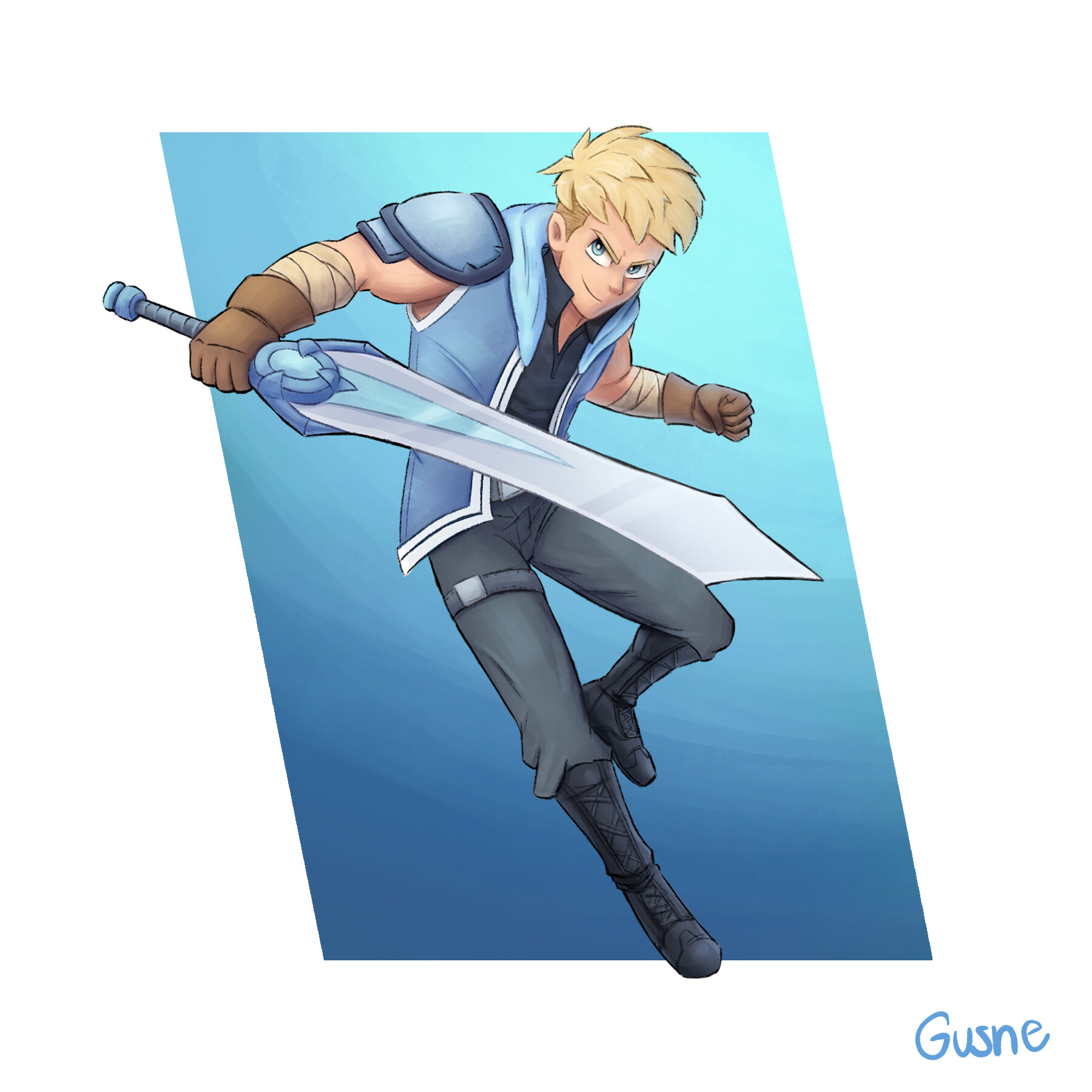 ArtStation - Character design: swordsman