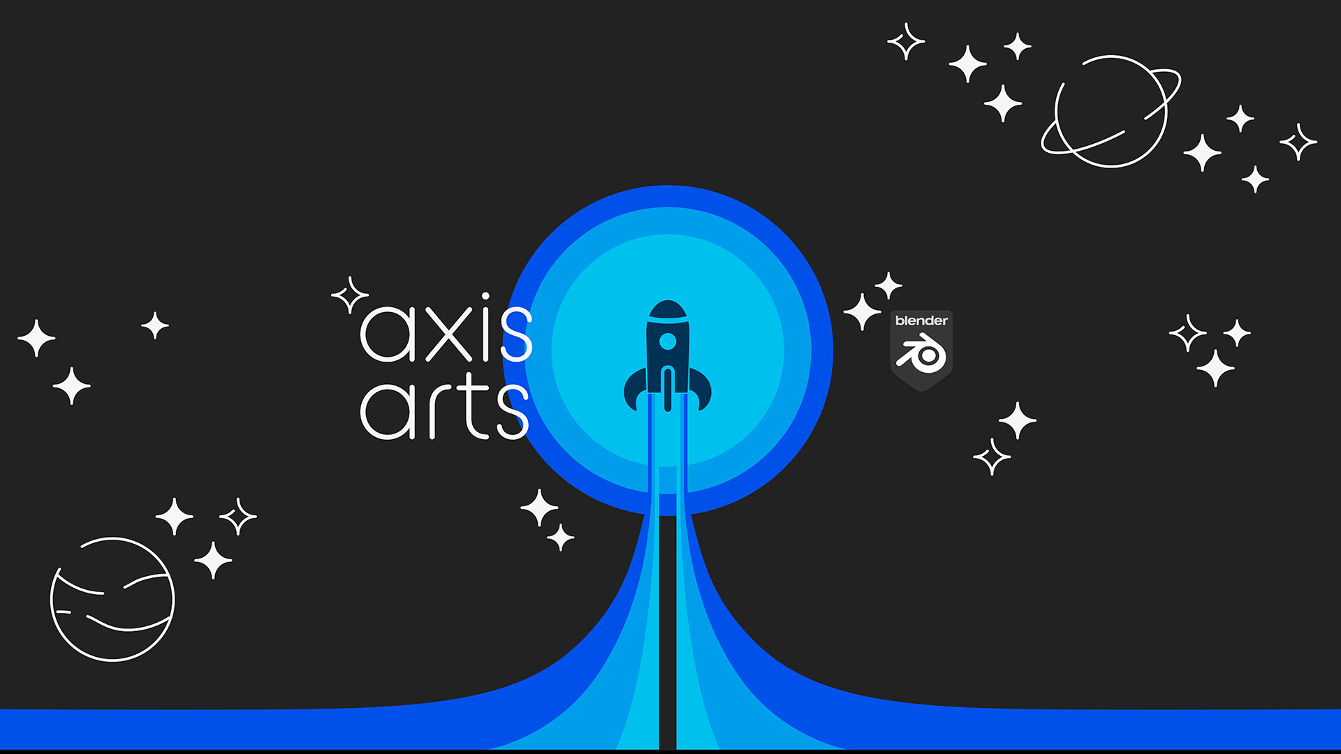 ArtStation - Space-themed Axis Arts Banner