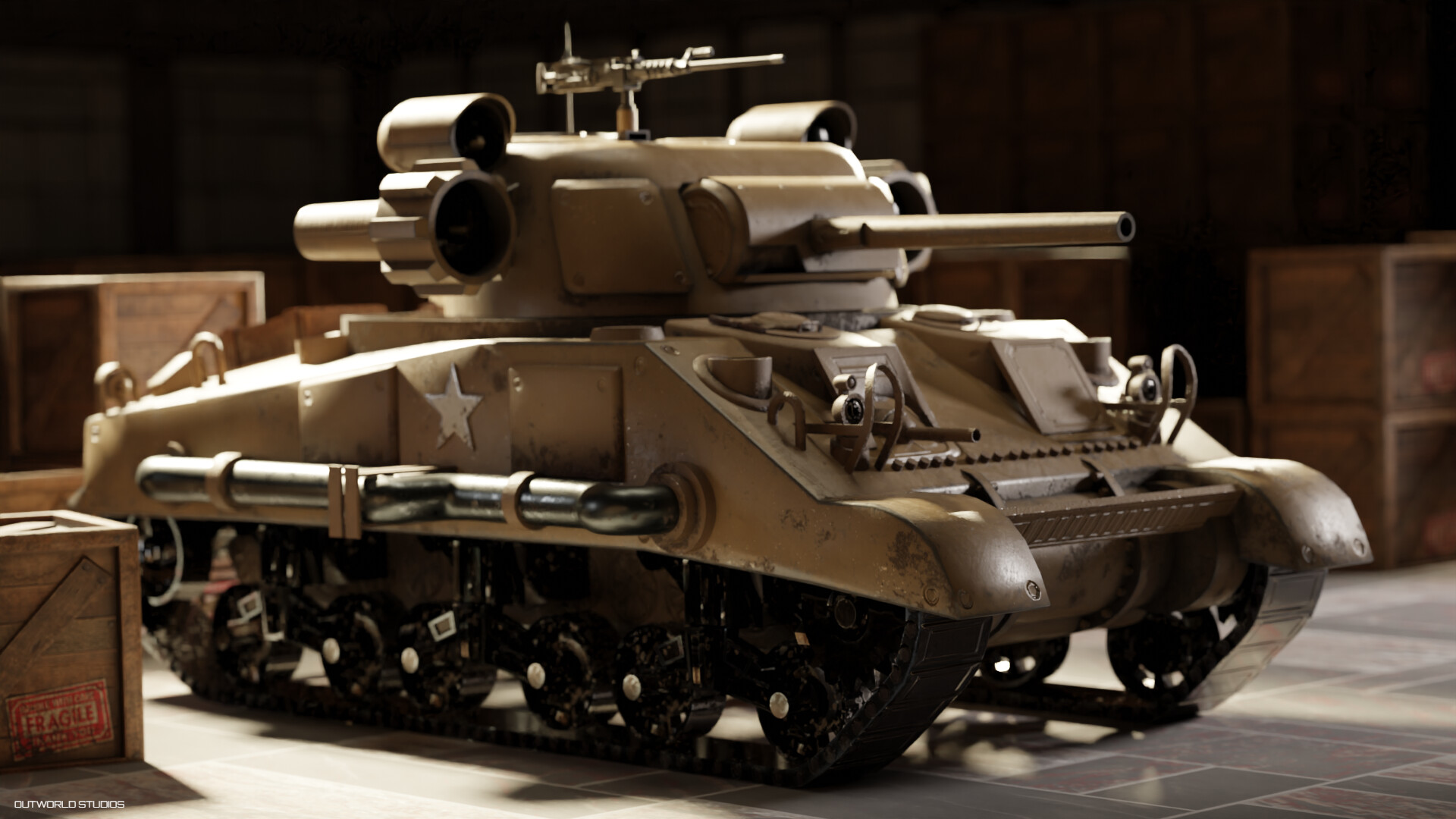 Outworld Studios - M4 Sherman Tank 75mm (Fallout)