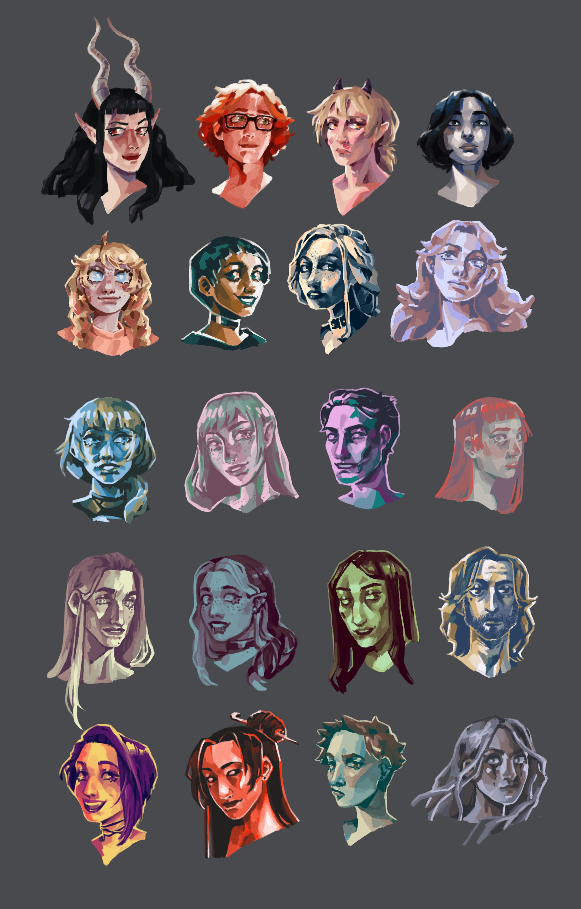 ArtStation - Character headshots